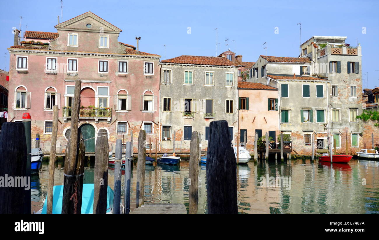 Maisons typiques de Venise à Venise, Italie Photo Stock - Alamy