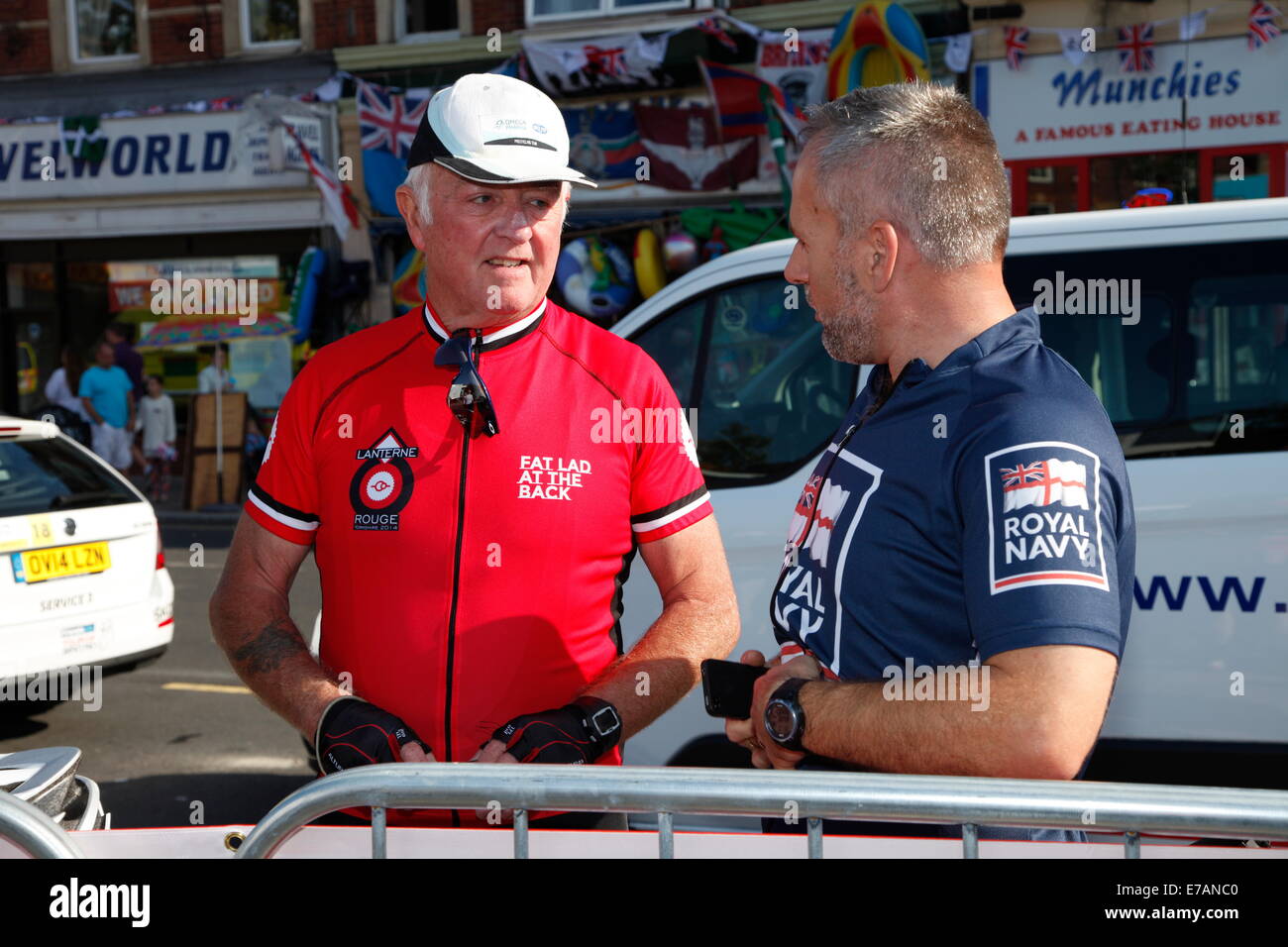 Middle aged men in lycra Banque de photographies et d’images à haute ...