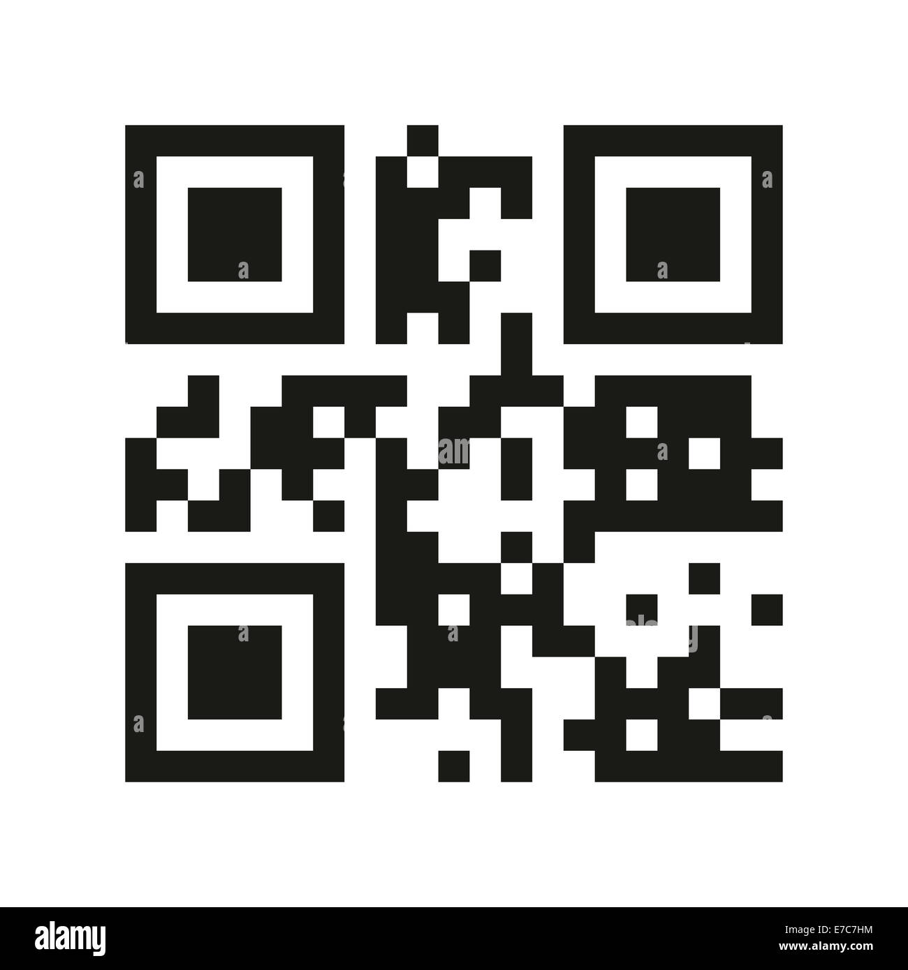 Qr code-barres isolé sur fond blanc Photo Stock - Alamy