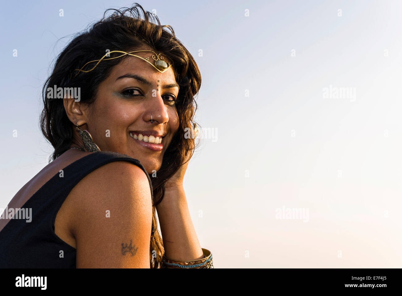 Portrait de femme indienne inde inde Banque de photographies et d ...