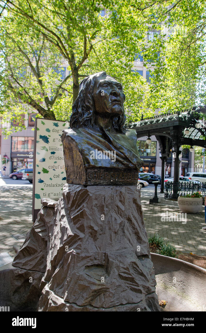 Chief seattle statue Banque de photographies et d’images à haute ...