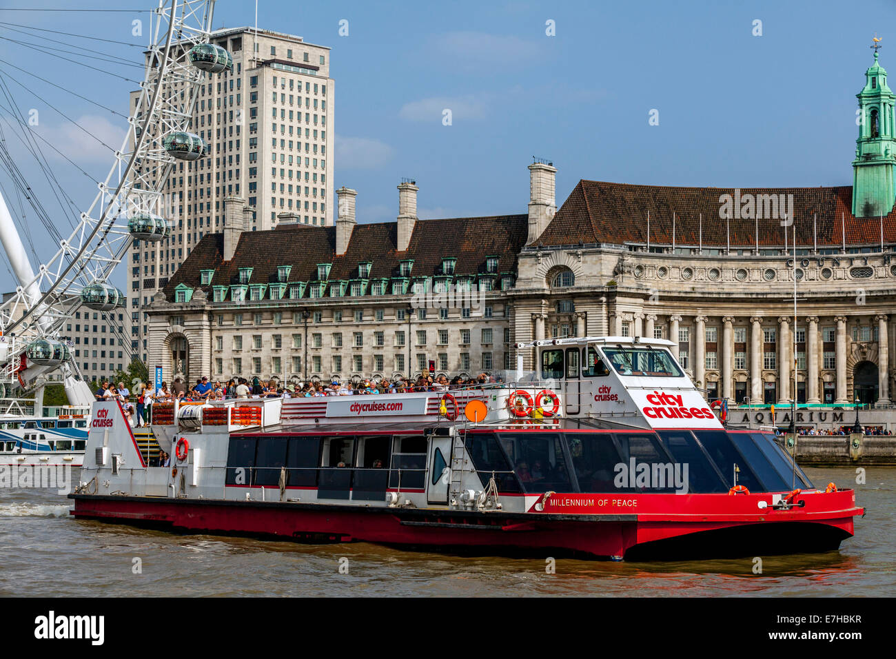City Cruises, excursion en bateau sur la Tamise, Londres, Angleterre ...