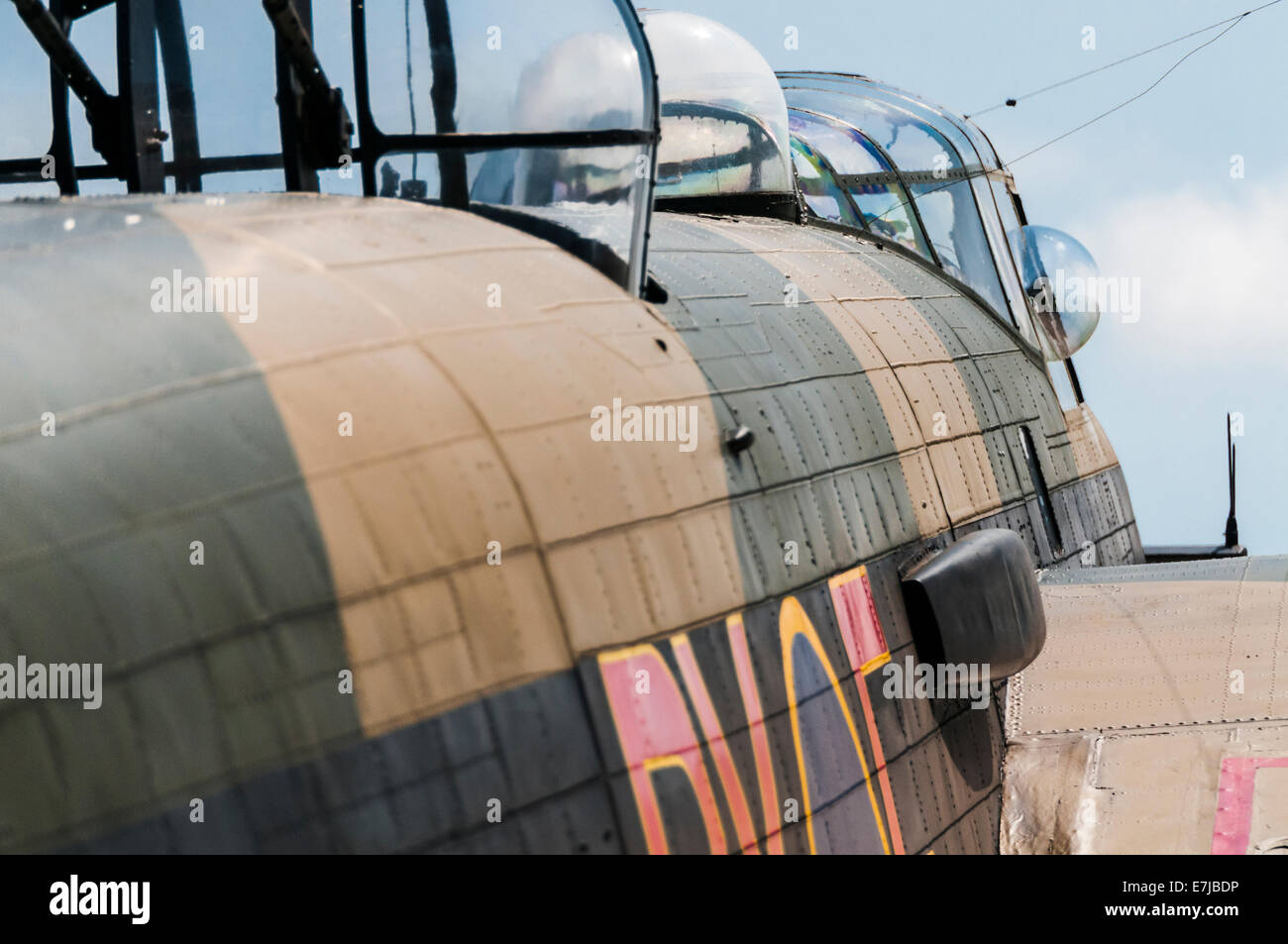Lancaster Bomber Cockpit Banque d'image et photos - Alamy