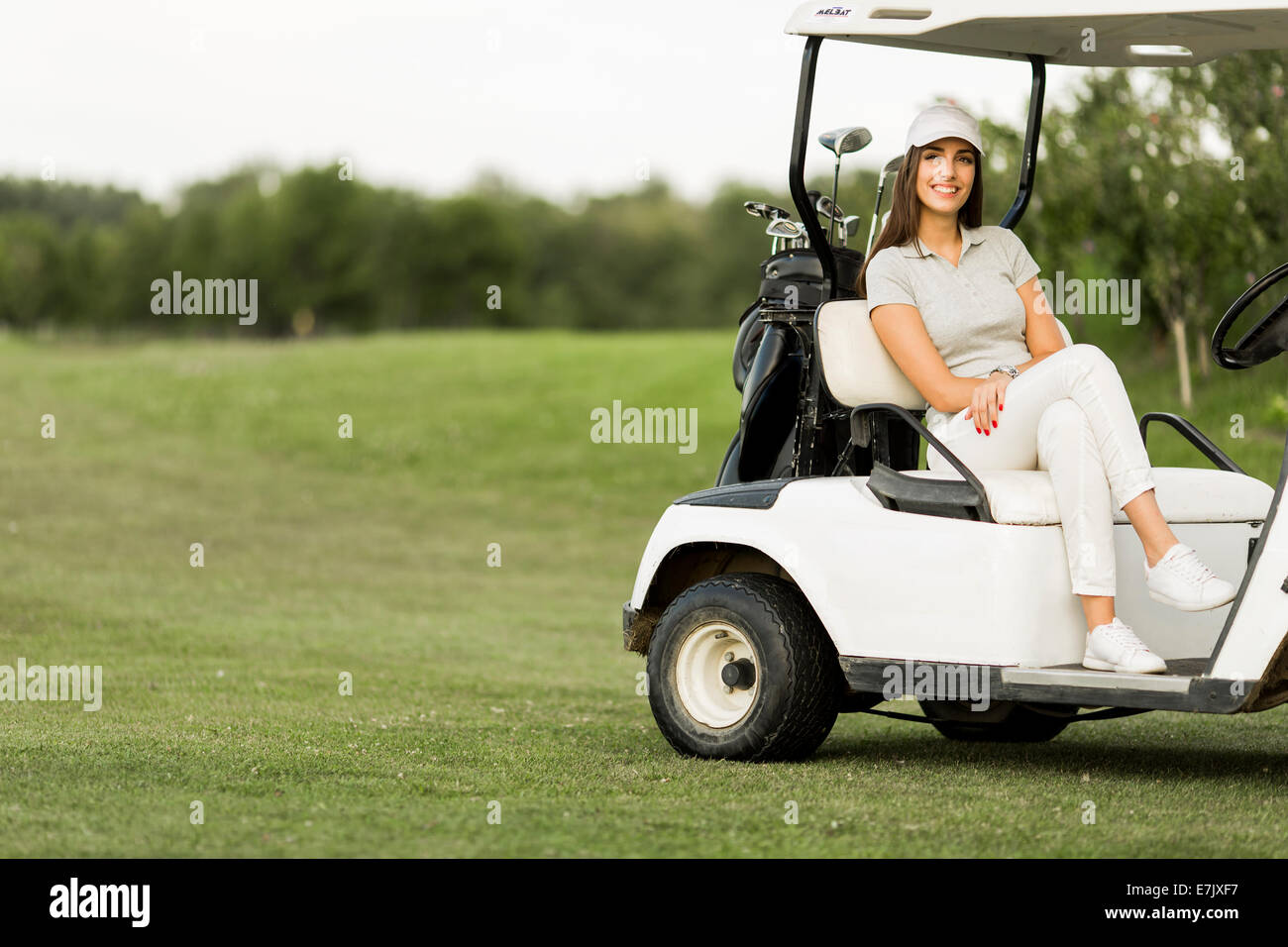 Golf caddie woman Banque de photographies et d’images à haute ...
