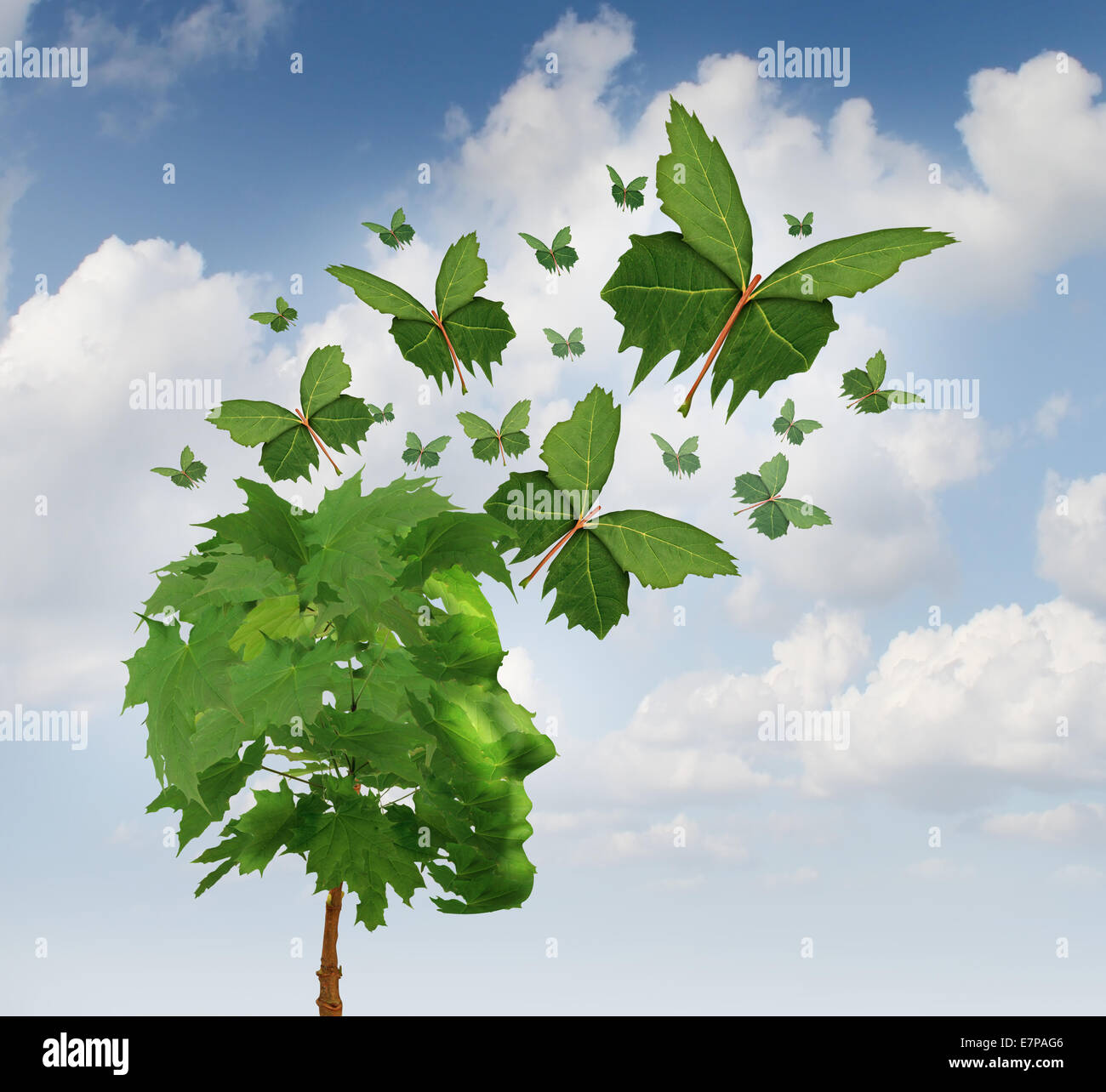 Creative communication et marketing intelligent concept comme un arbre ...