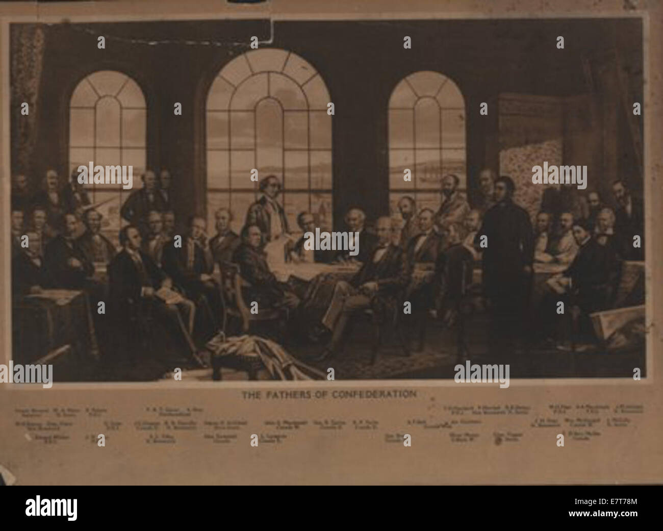 Photographie des Pères de la Confédération, figures clés de la création ...