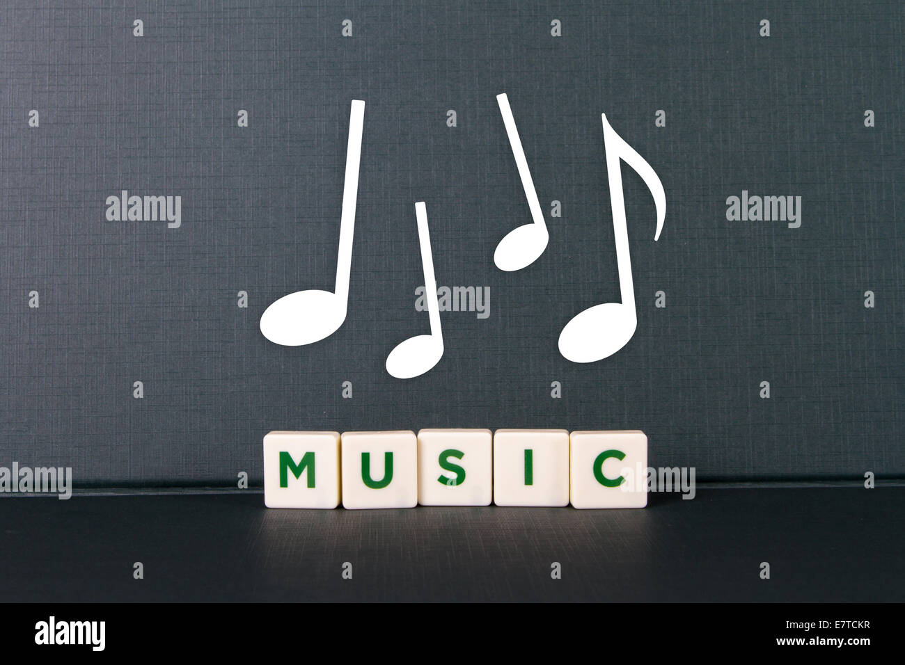 Music notes alphabet Banque de photographies et d’images à haute ...