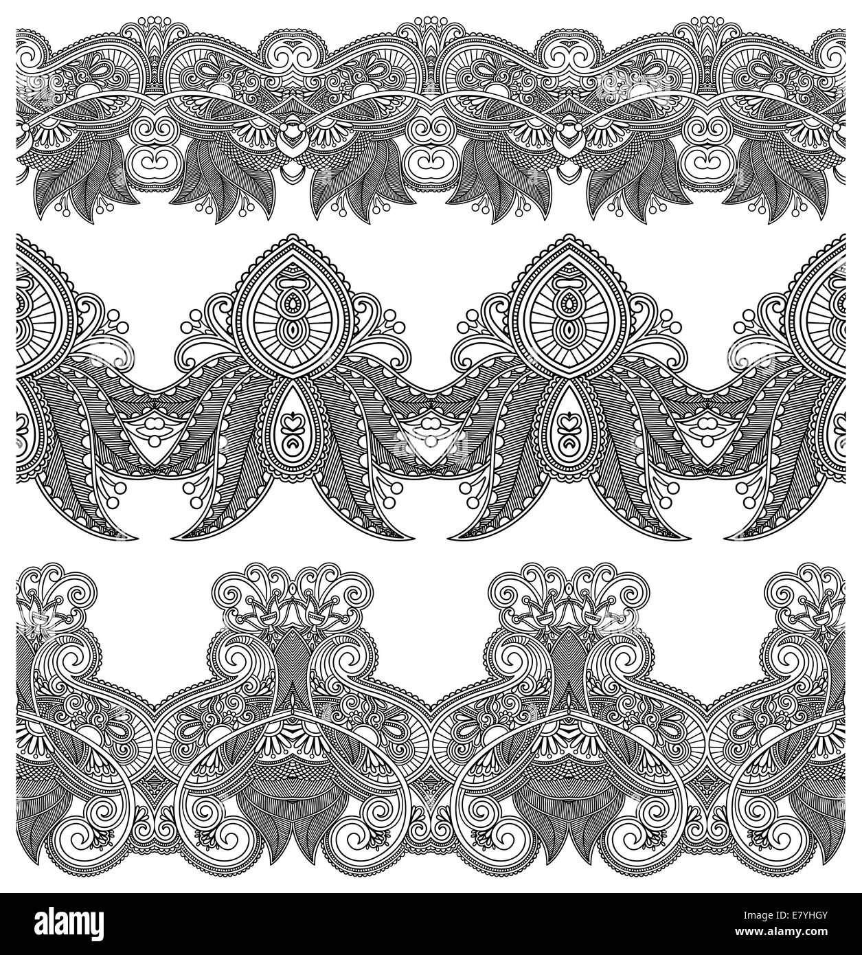 Frise arabesque Banque d'images noir et blanc - Page 2 - Alamy