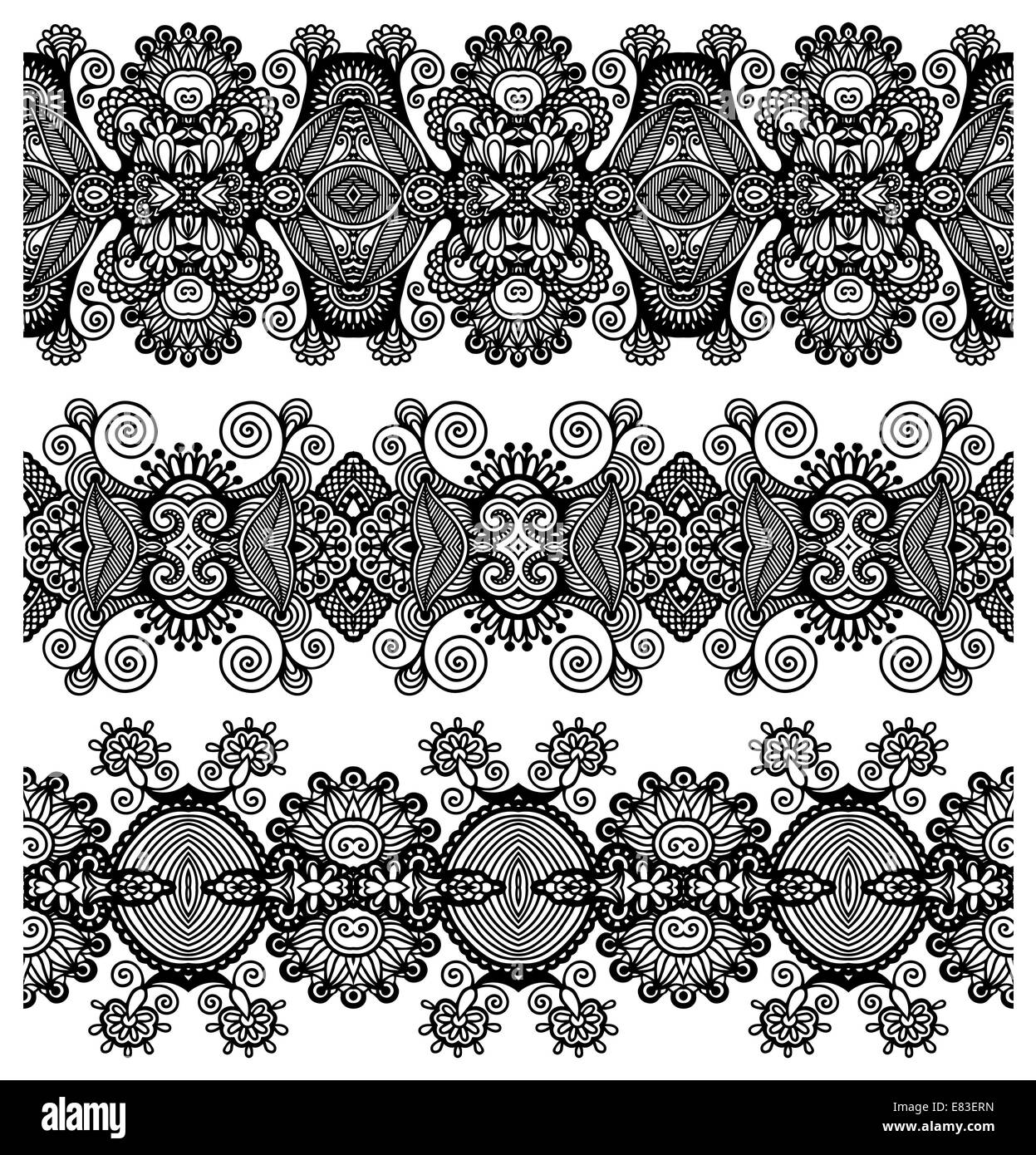 Frise arabesque Banque d'images noir et blanc - Page 2 - Alamy