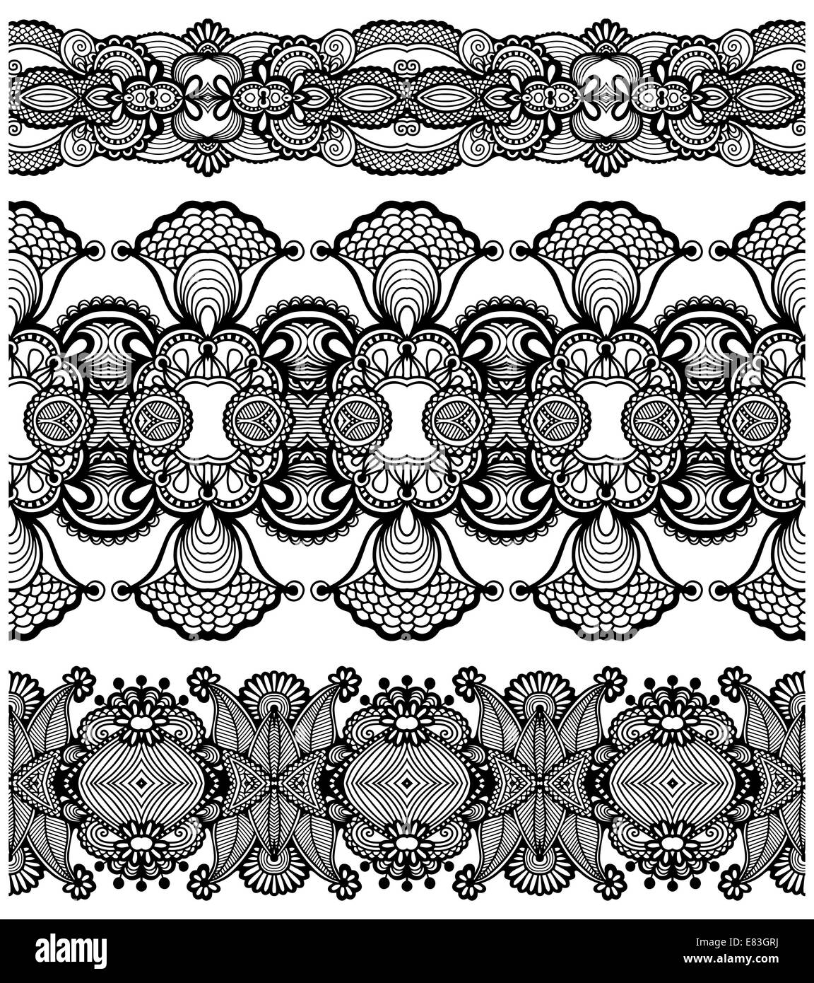 Frise arabesque Banque d'images noir et blanc - Page 2 - Alamy