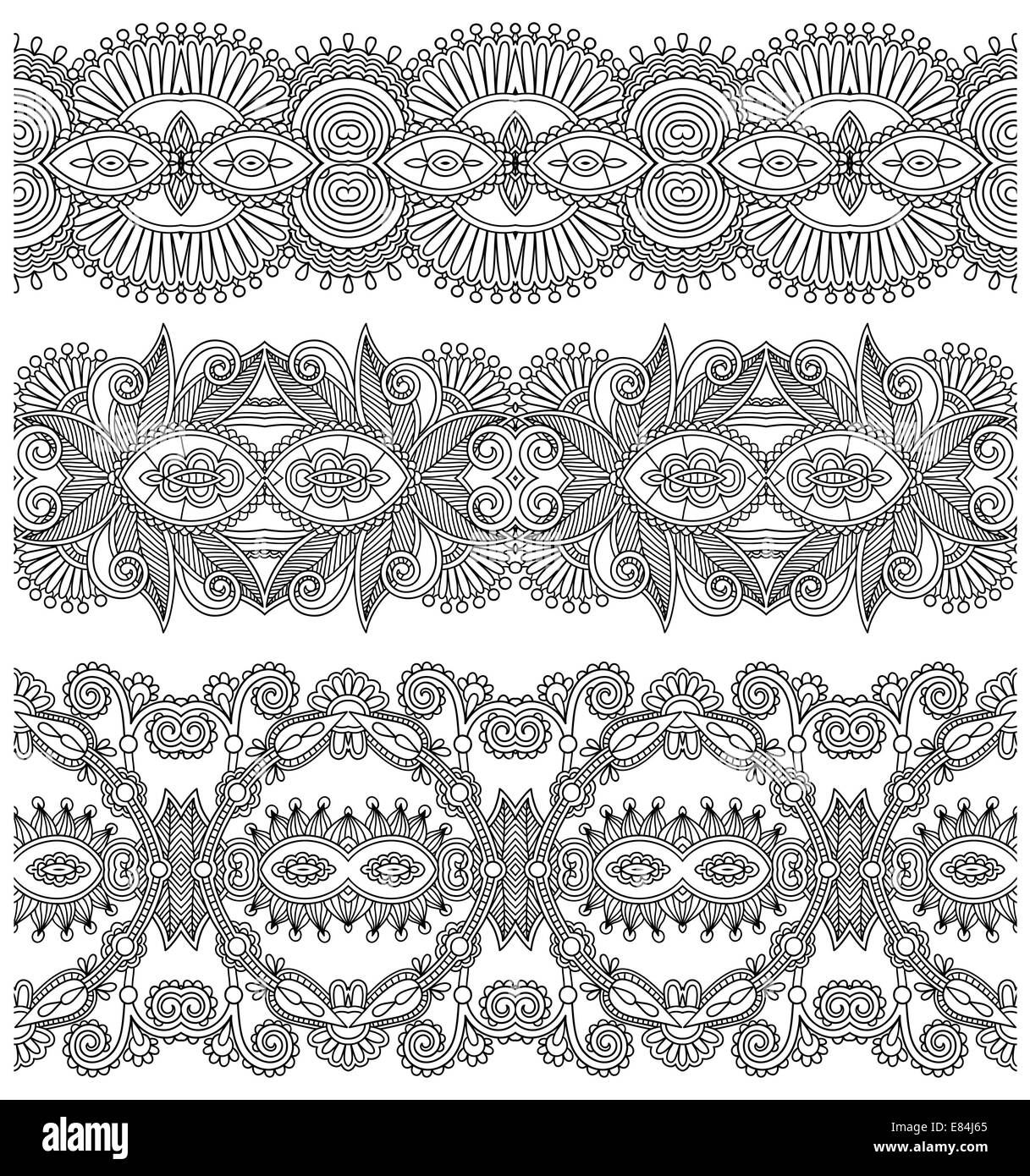 Frise arabesque Banque d'images noir et blanc - Page 2 - Alamy