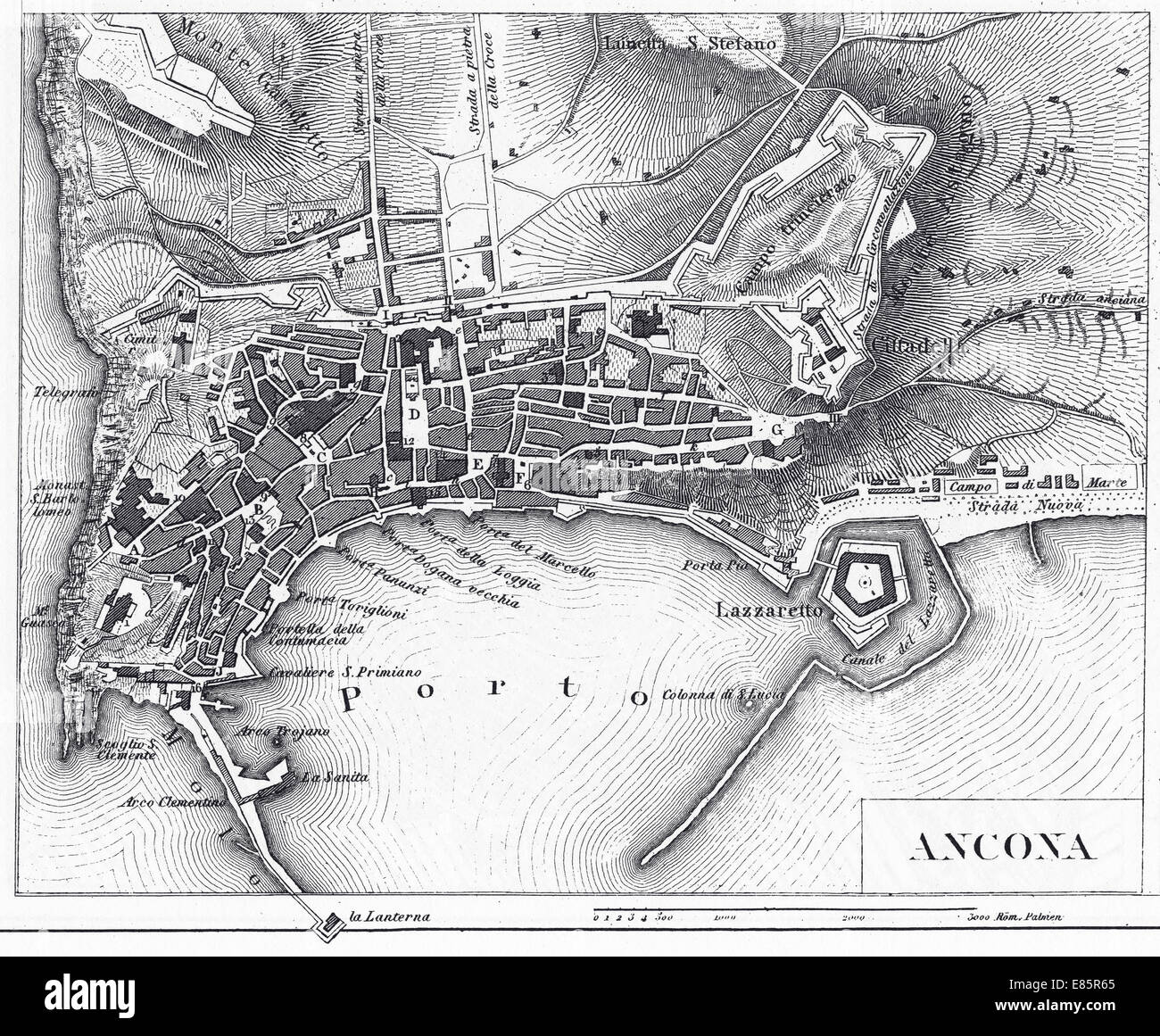 Map of ancona Banque de photographies et d’images à haute résolution ...