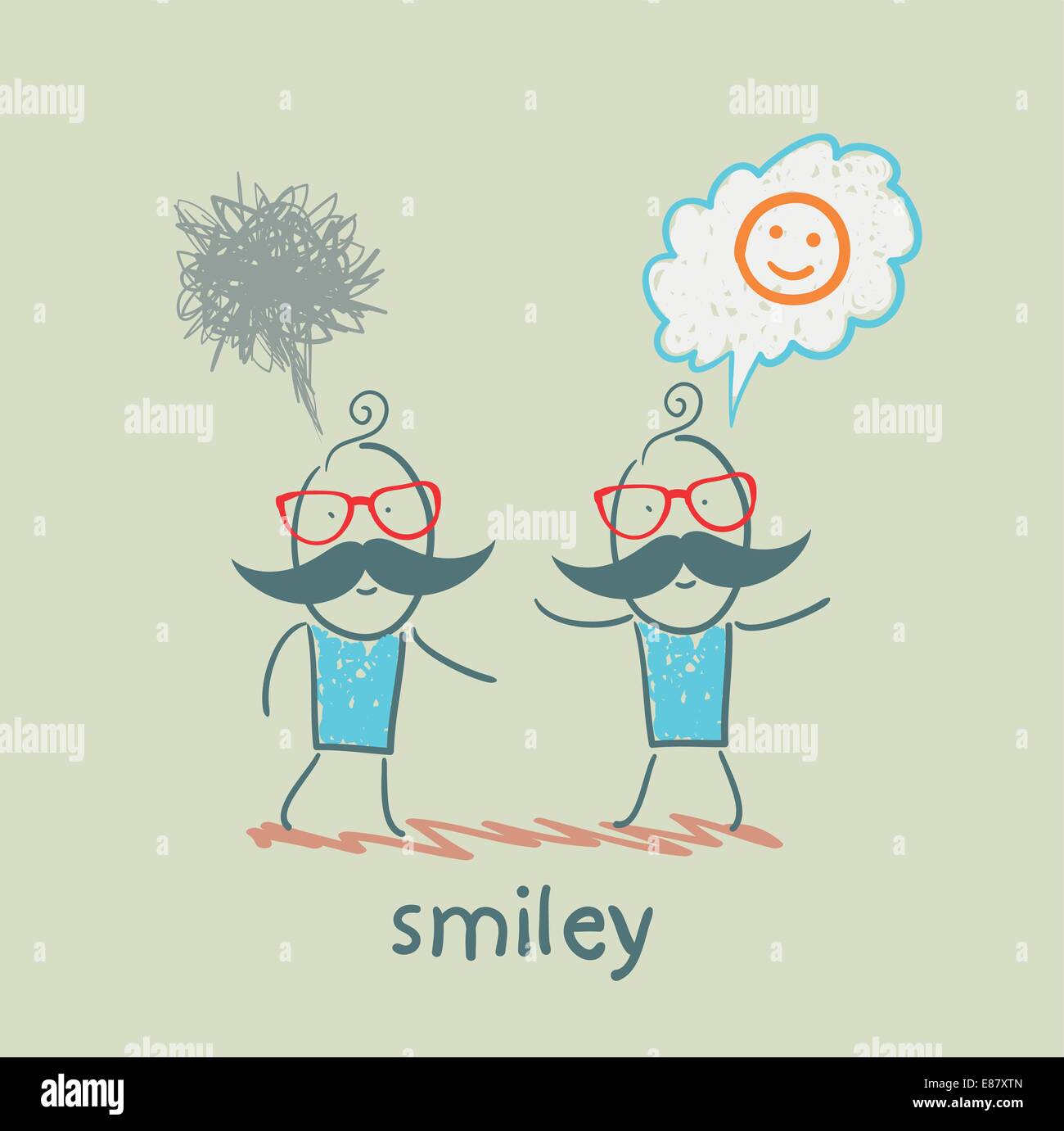 Smiley Emoticon Facial Expression Thinking Photos & Smiley Emoticon ...