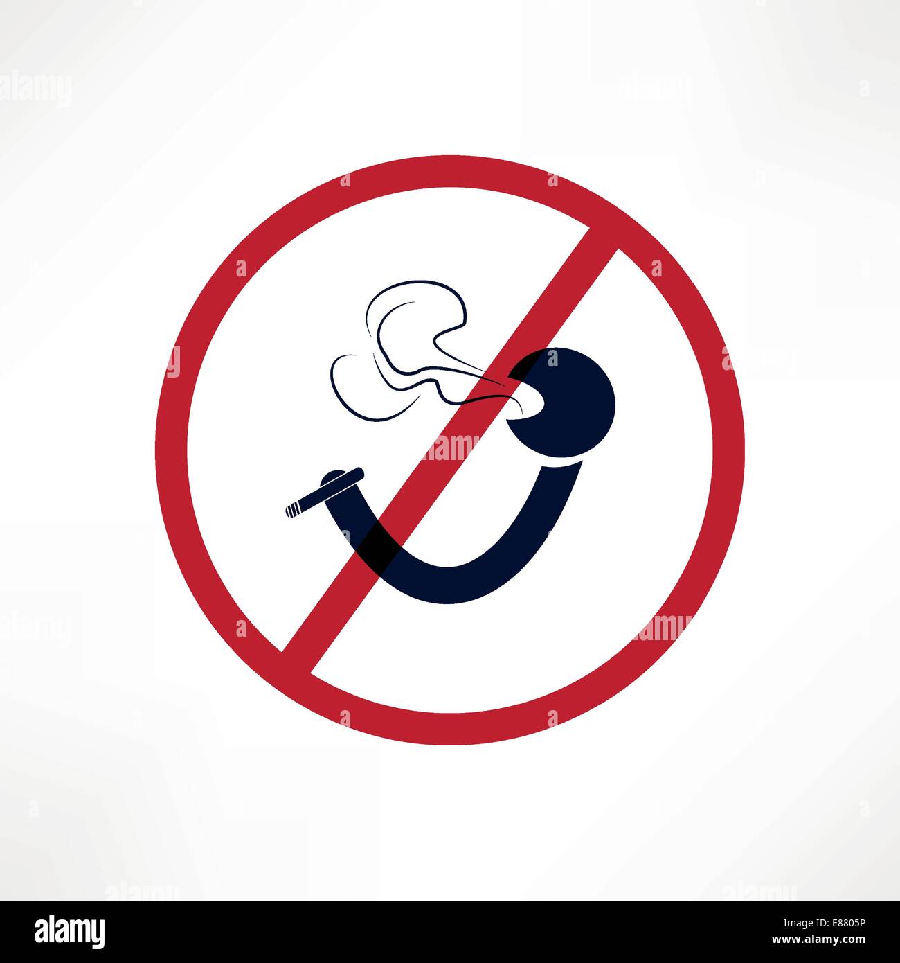 Symbole non fumeur blanc et rouge Banque d'images vectorielles - Page 2 ...