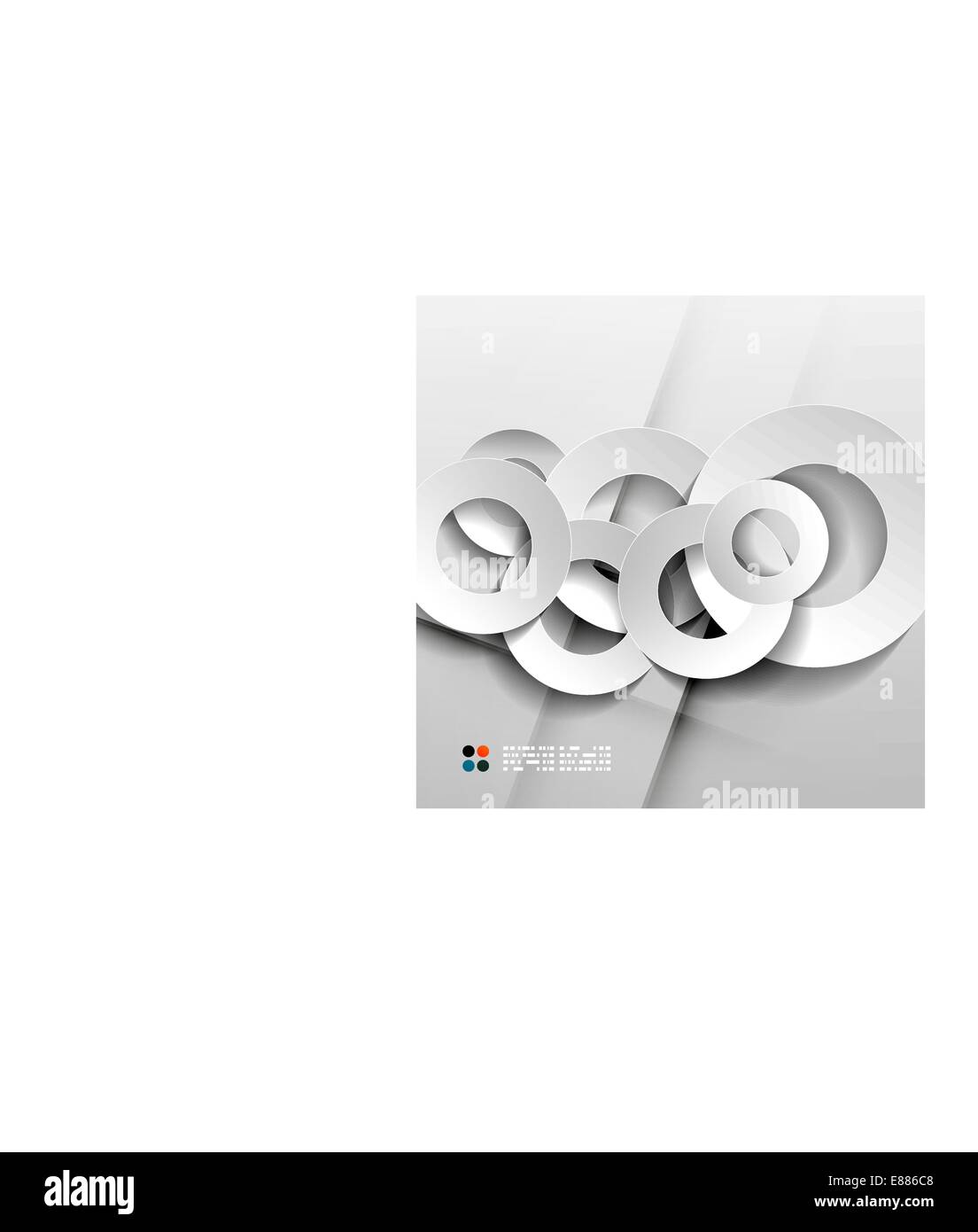 Cercles de relief Banque d'images vectorielles - Alamy