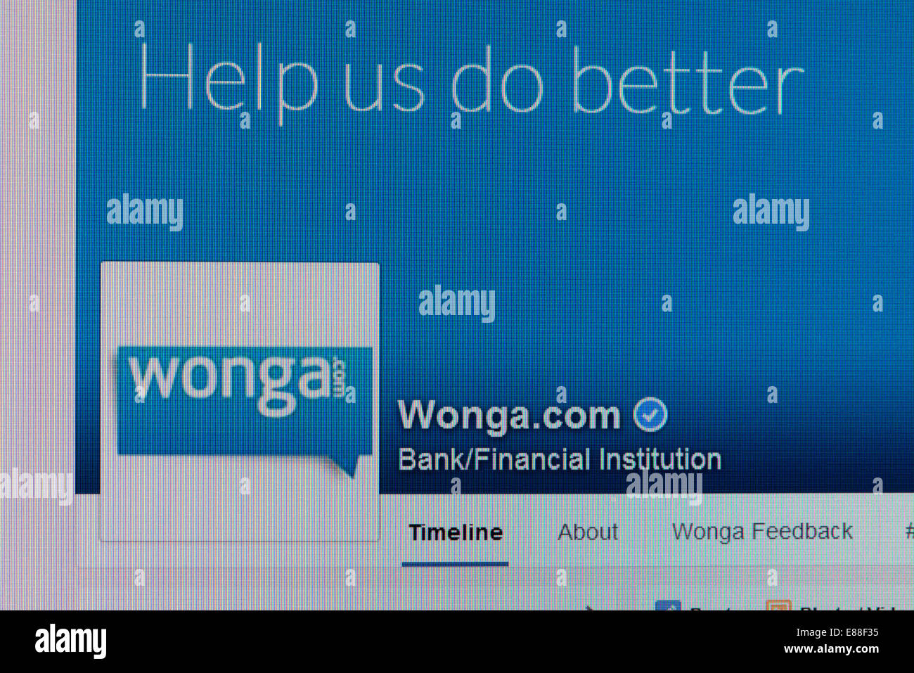 Wonga logo Banque de photographies et d’images à haute résolution - Alamy