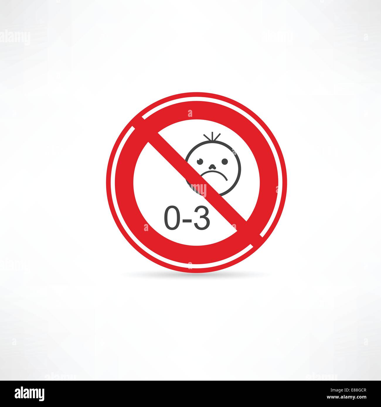 Pictogramme interdit aux enfants Banque de photographies et d’images à ...