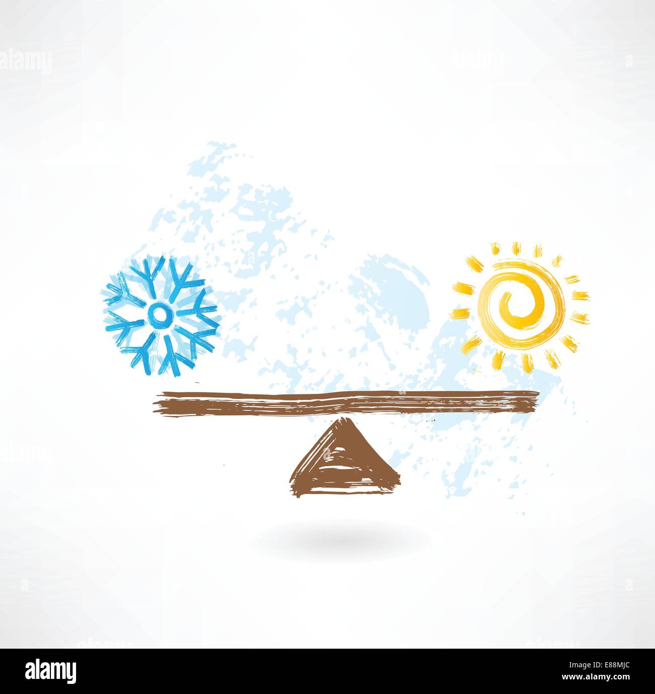 Contraste chaud et froid Banque d'images vectorielles - Alamy