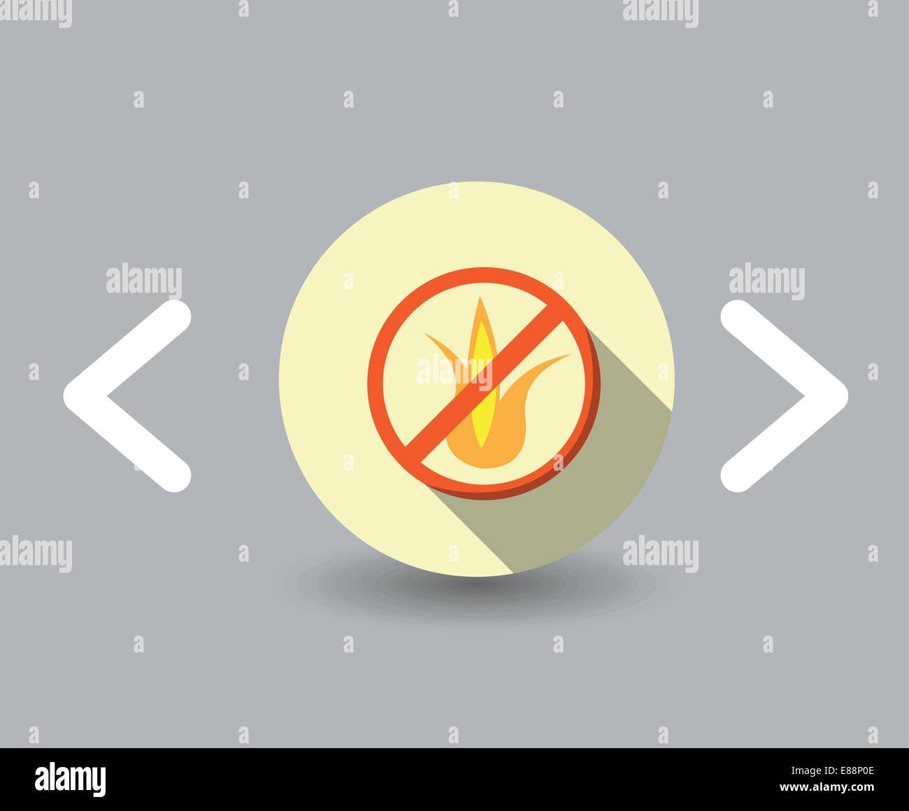 Signe de symbole inflammable Banque d'images vectorielles - Alamy