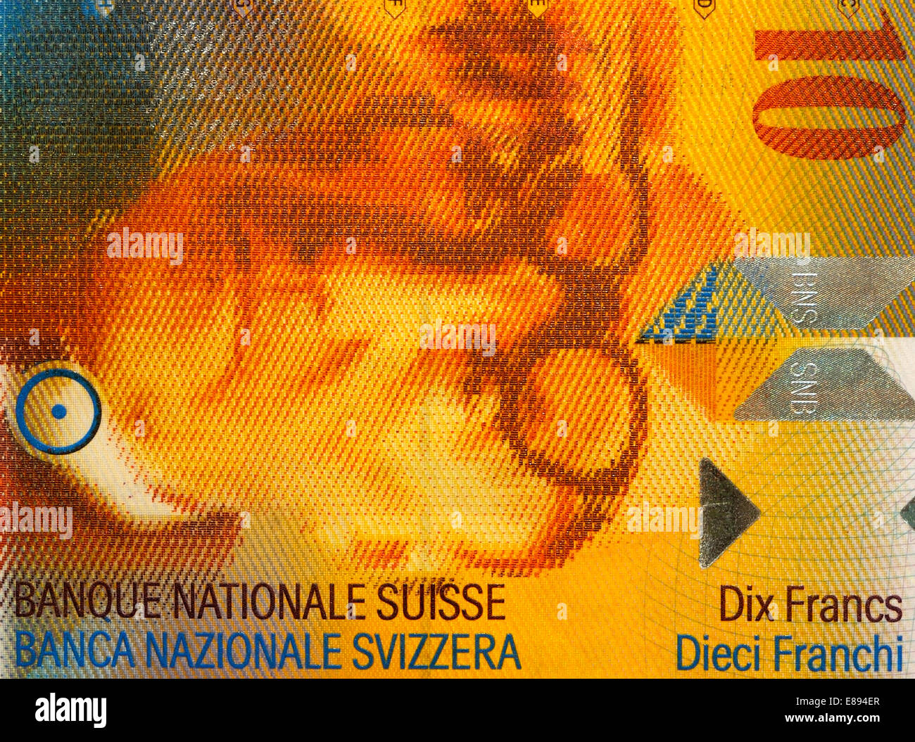 Swiss banknote 10 Banque de photographies et d’images à haute ...
