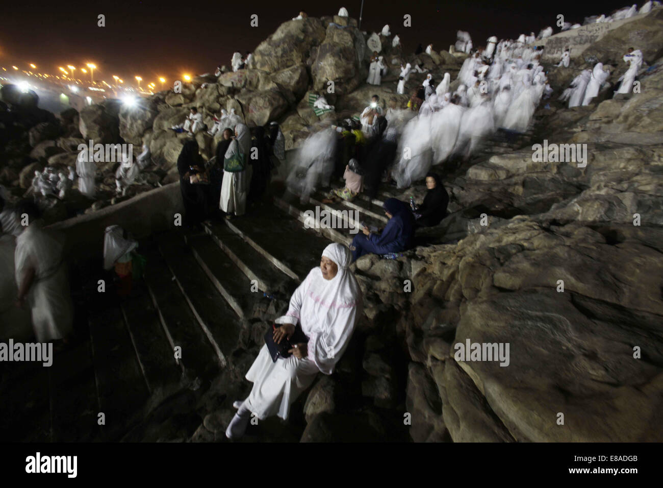 La Mecque, en Arabie Saoudite. 3e oct, 2014. Pèlerins musulmans se ...
