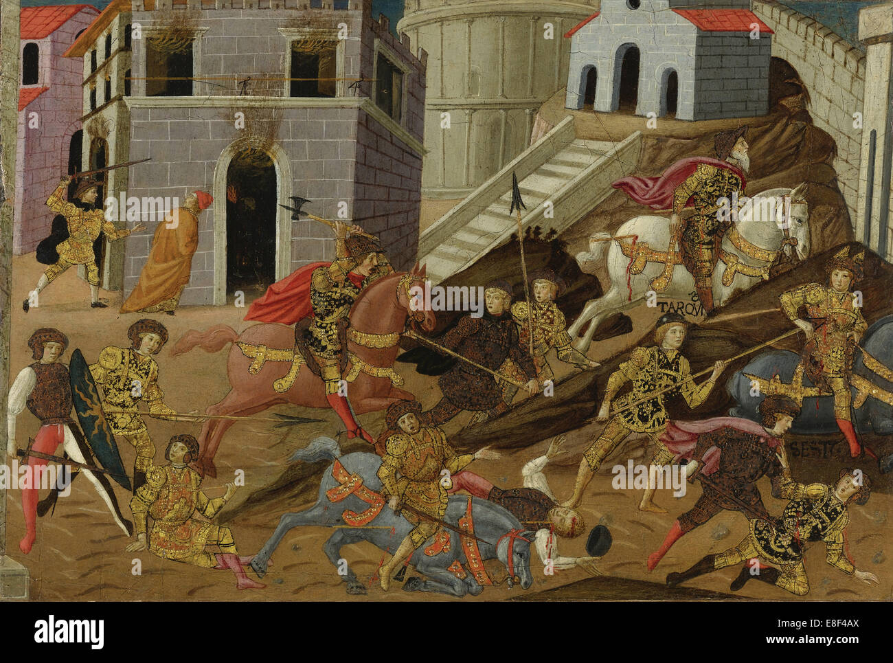 L'expulsion de Tarquin et sa famille de Rome. Artiste : Maître de ...