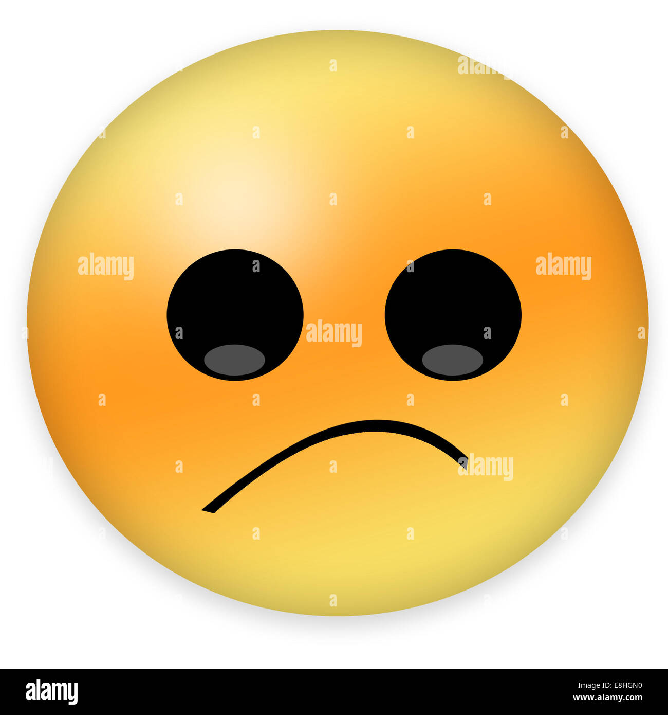 Triste smiley Banque d'images détourées - Page 2 - Alamy