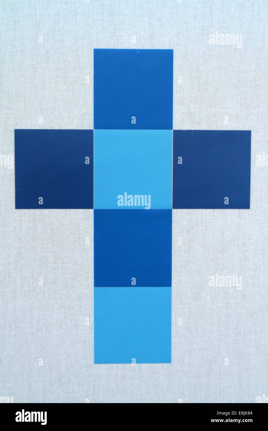 Croix bleue Banque de photographies et d’images à haute résolution - Alamy