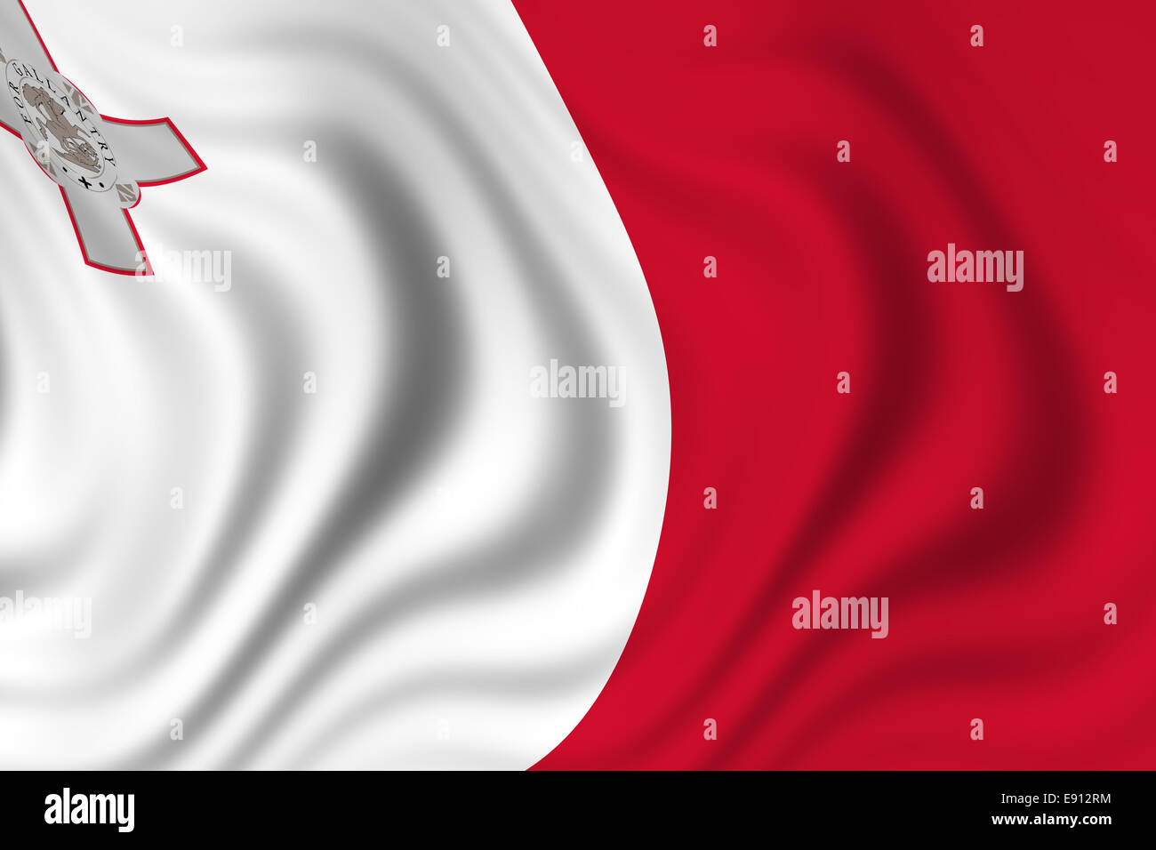 Drapeau malte Banque de photographies et d’images à haute résolution ...