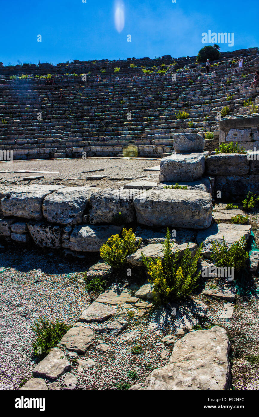 Segesta amphitheatre sicily italy Banque de photographies et d’images à ...