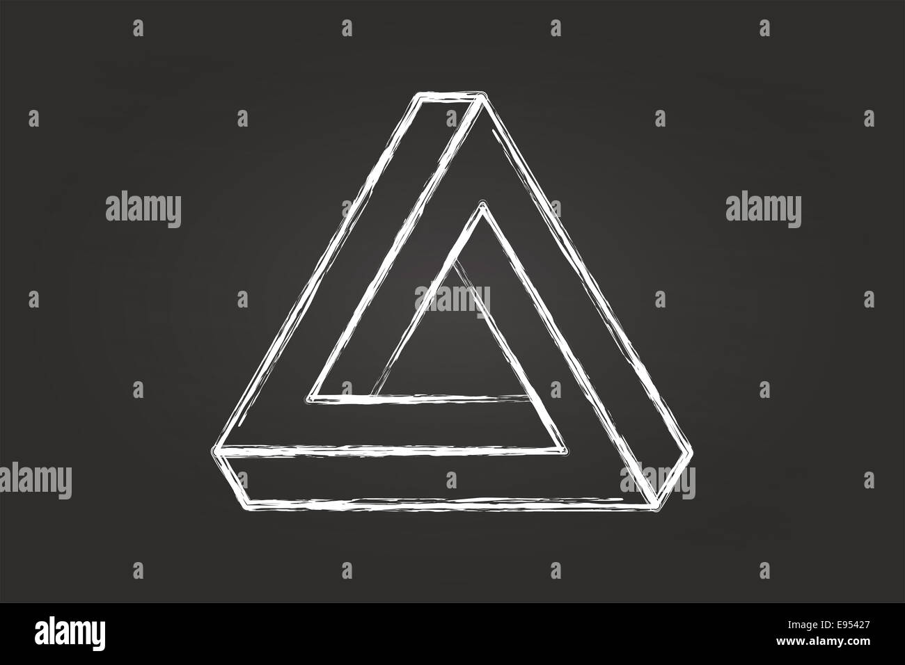 Infinite triangle optical illusion Banque de photographies et d’images ...