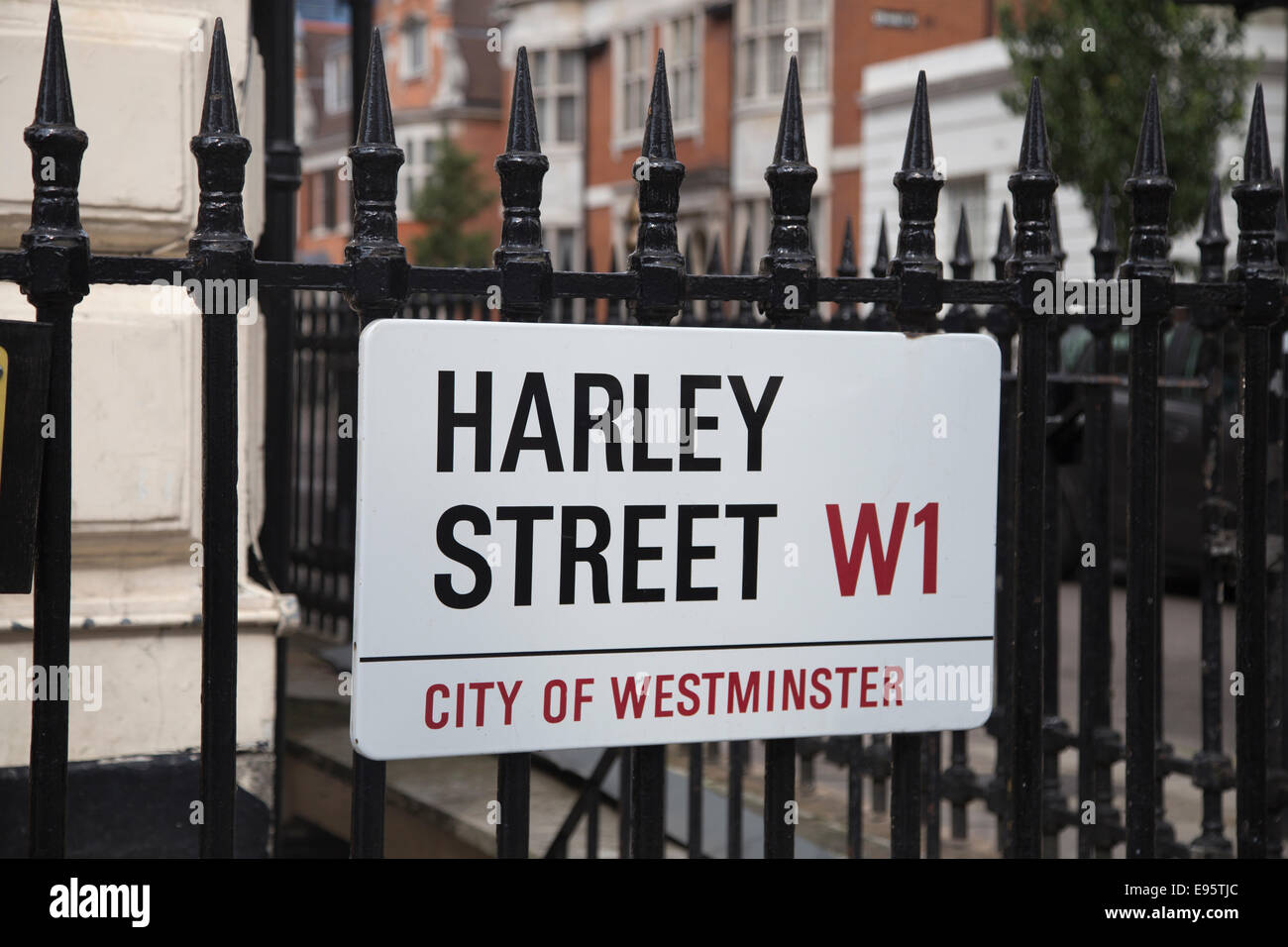 Harley street road sign Banque de photographies et d’images à haute ...