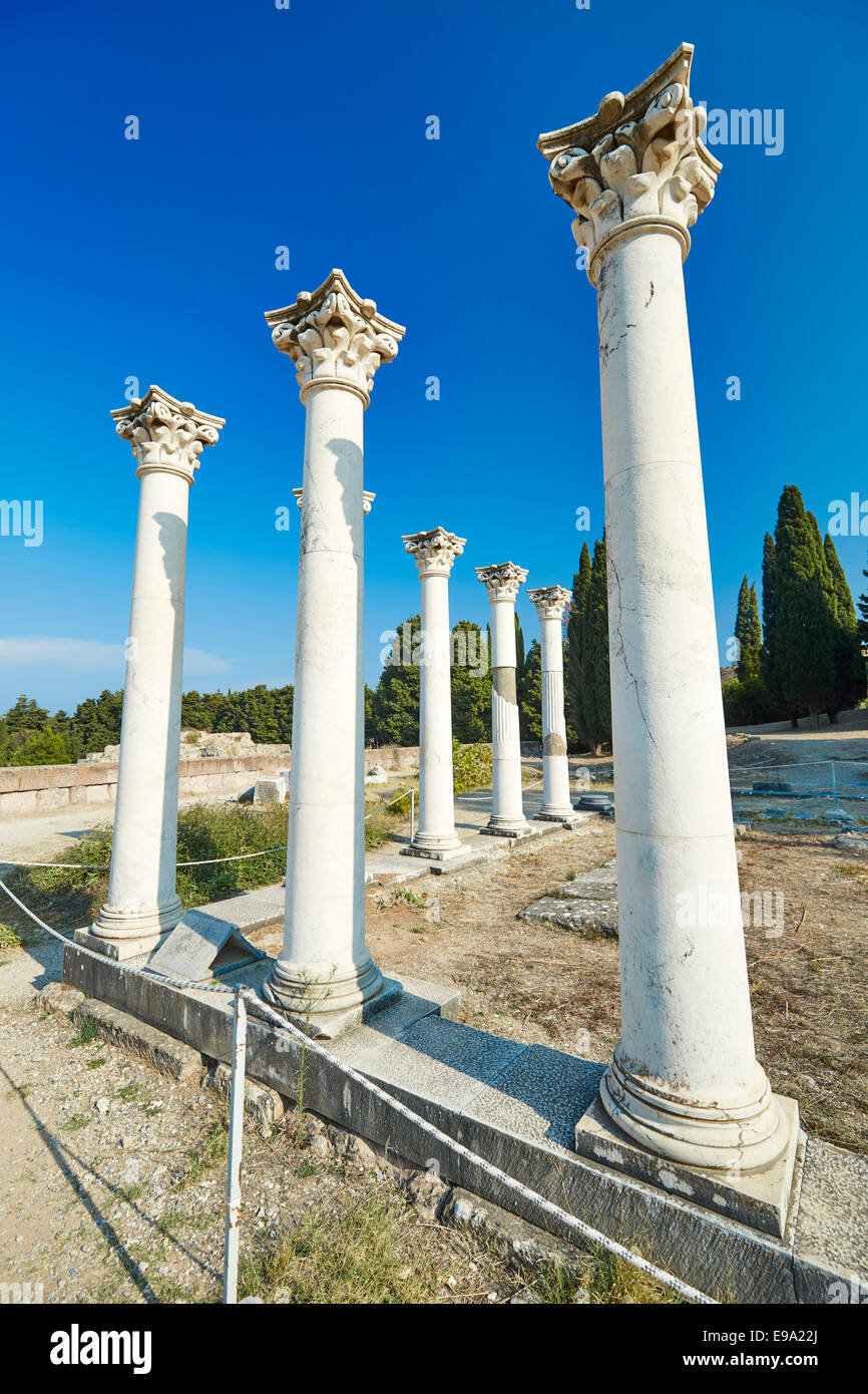 Ruines du temple grec ile de kos Banque de photographies et d’images à ...