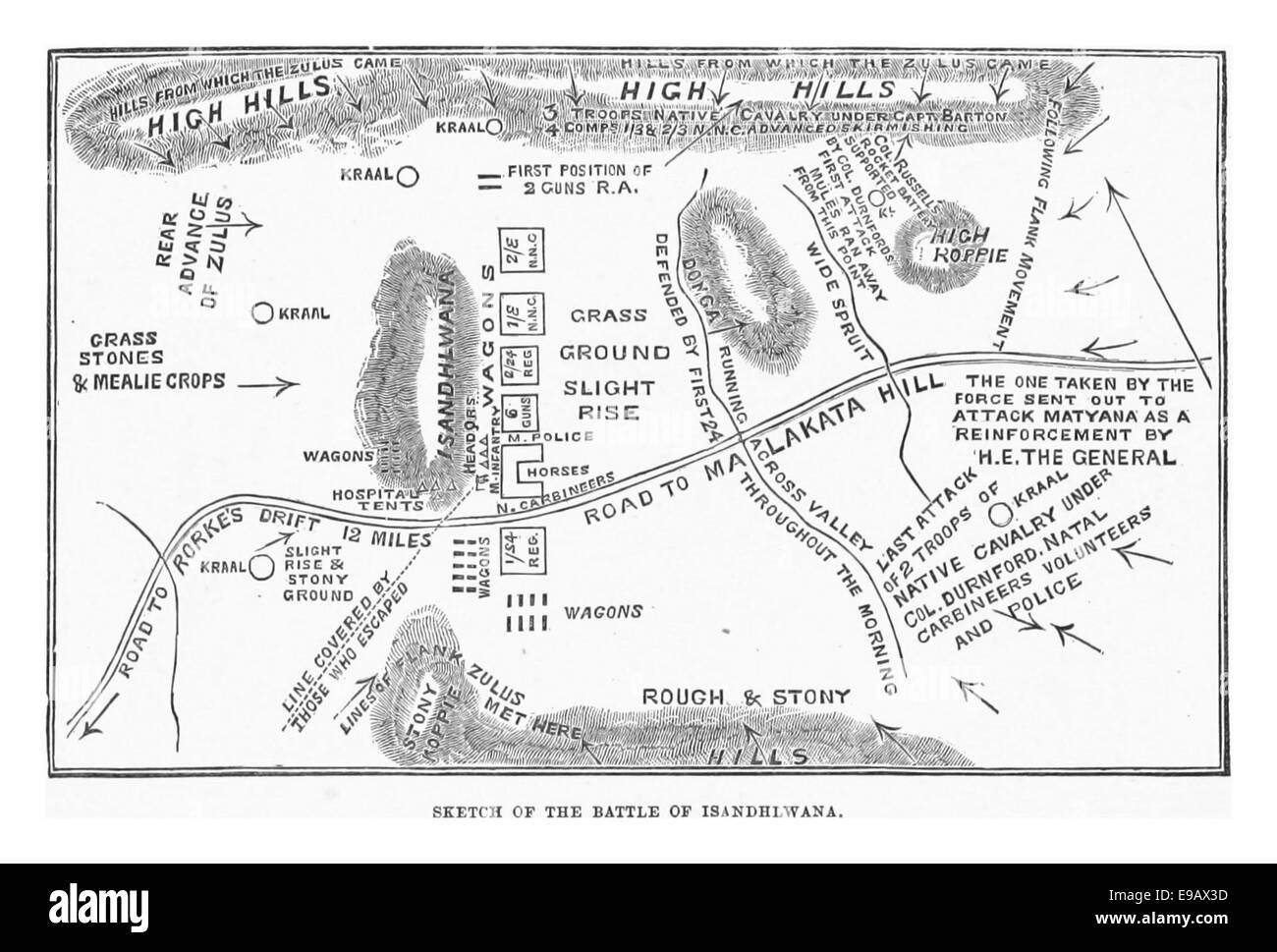 Bataille d'isandhlwana Banque de photographies et d’images à haute ...