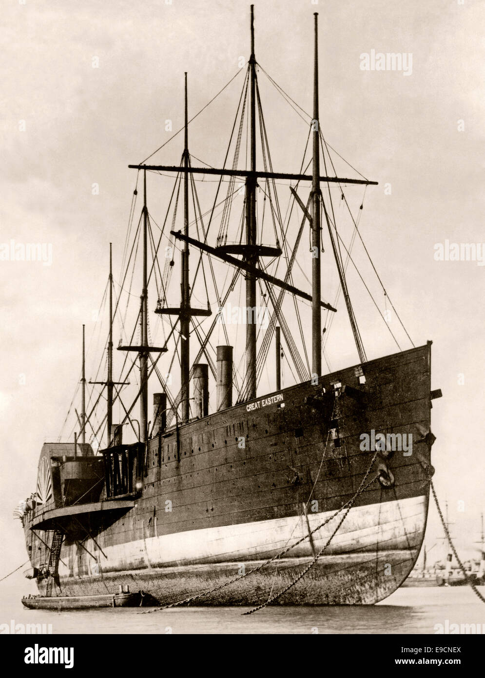 SS Great Eastern, Mersey, Liverpool, ch. 1889. Le navire était un fer à ...