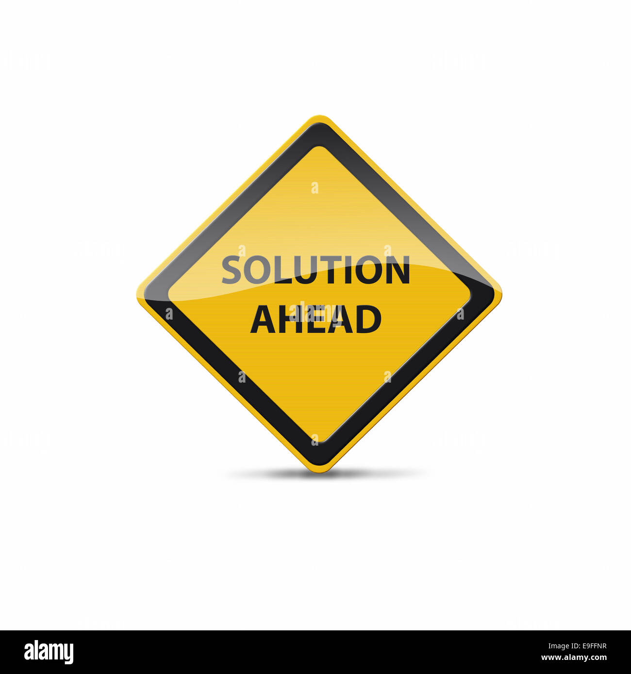 Road sign problem solution Banque de photographies et d’images à haute ...