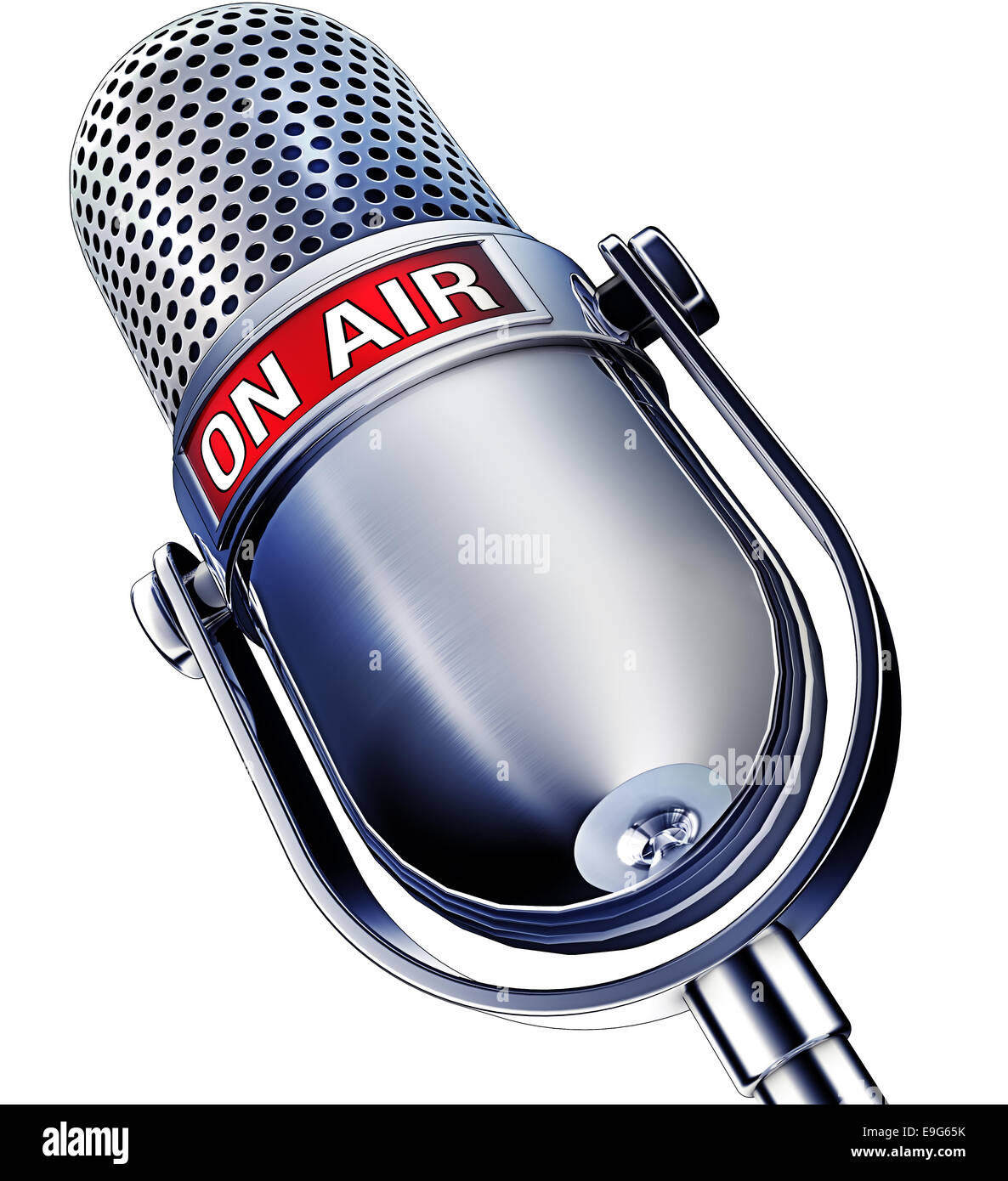 Parler au micro Banque d'images détourées - Alamy