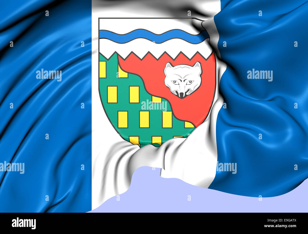 Drapeau des territoires du nord ouest Banque de photographies et d ...