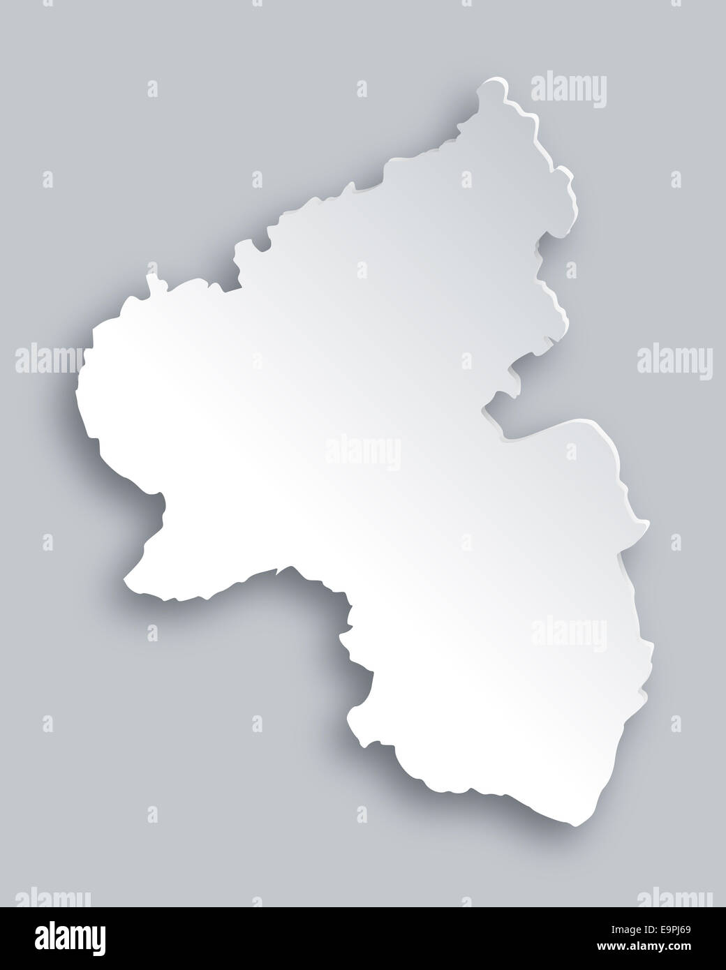 Rheinland pfalz state map Banque de photographies et d’images à haute ...