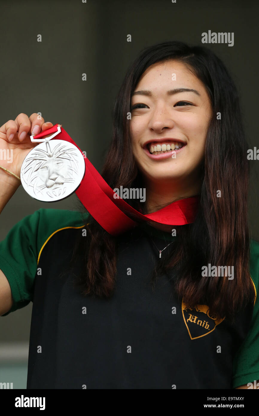 Kanagawa, Japon. 1er novembre 2014. Athlétisme : Rika Ogawa Japon La ...