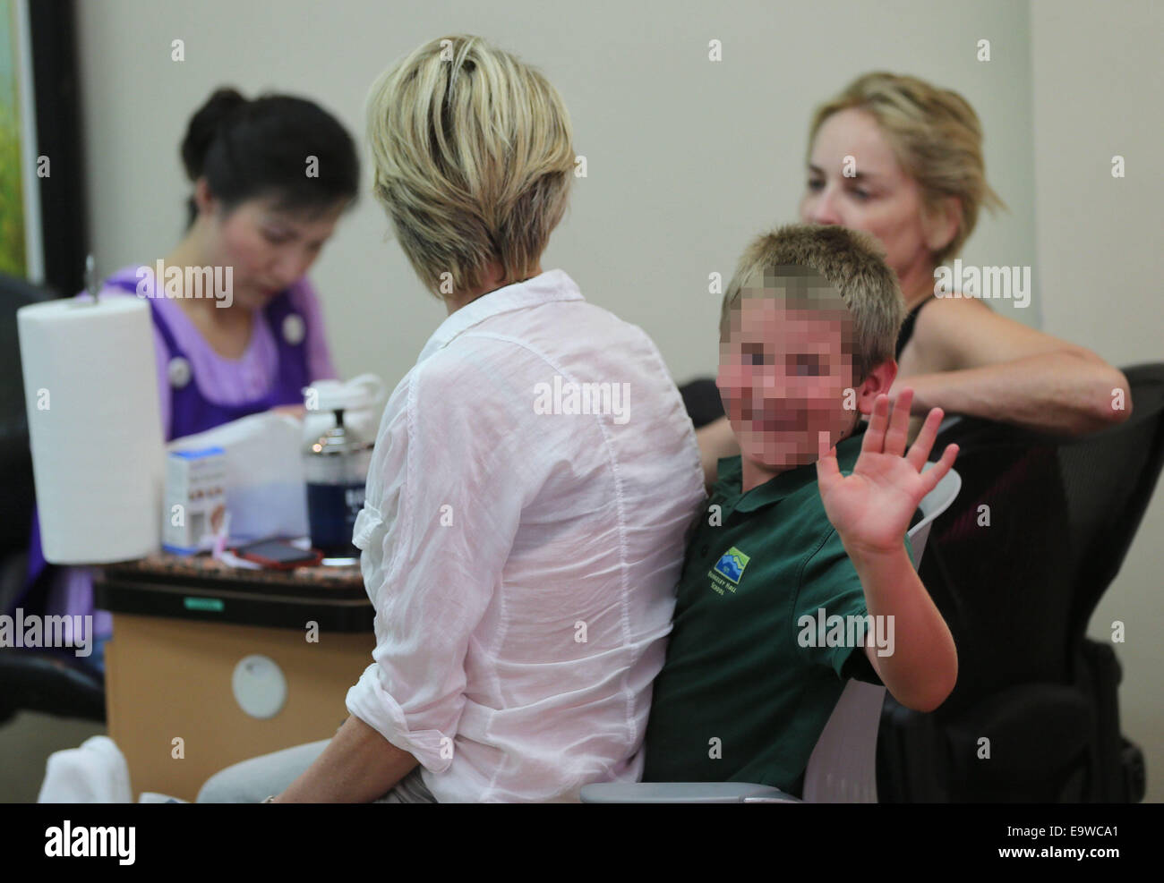 Sharon Stone And Quinn Kelly Stone Banque d'image et photos - Alamy