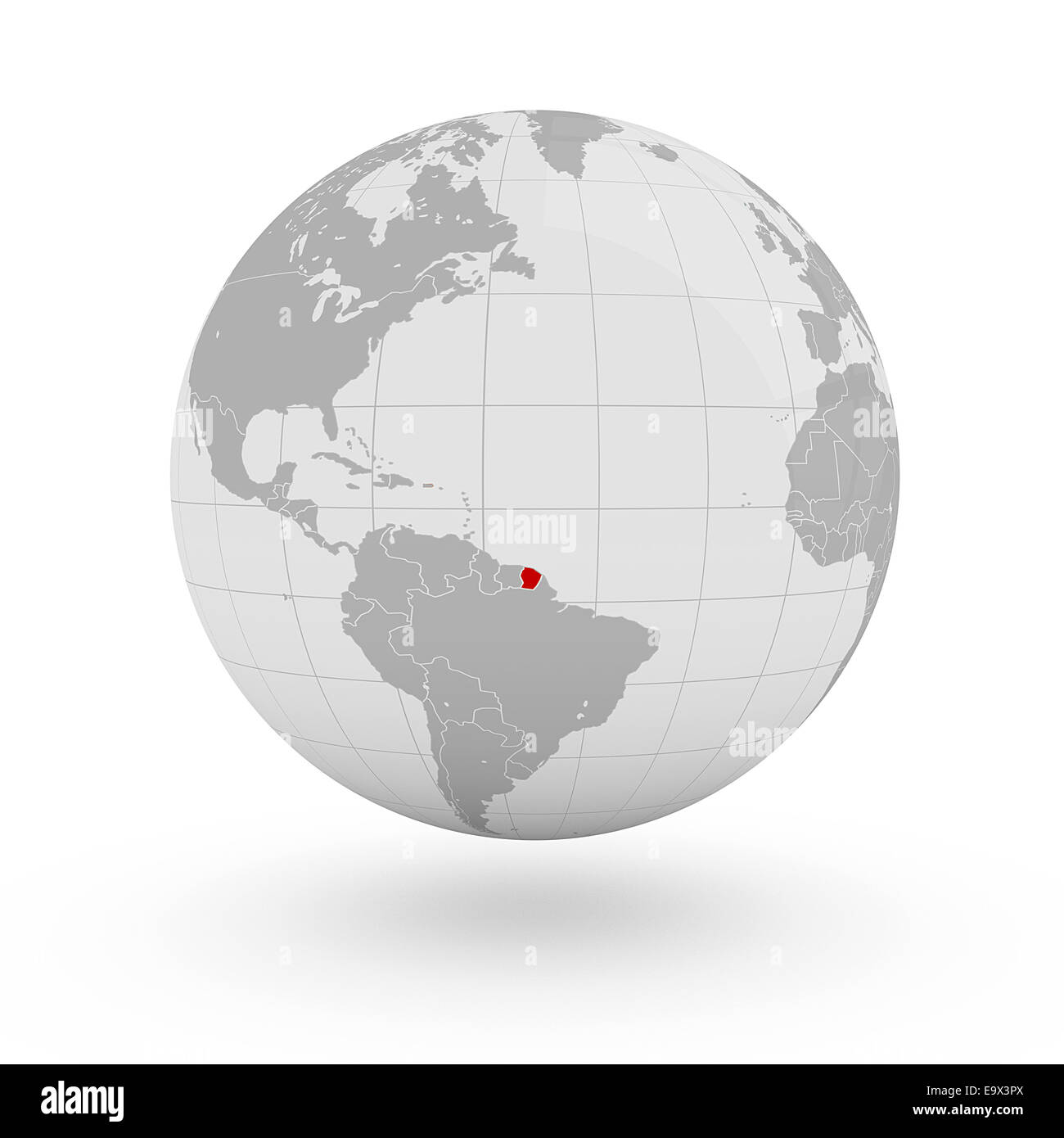 French Guyana Map Banque d'image et photos - Alamy