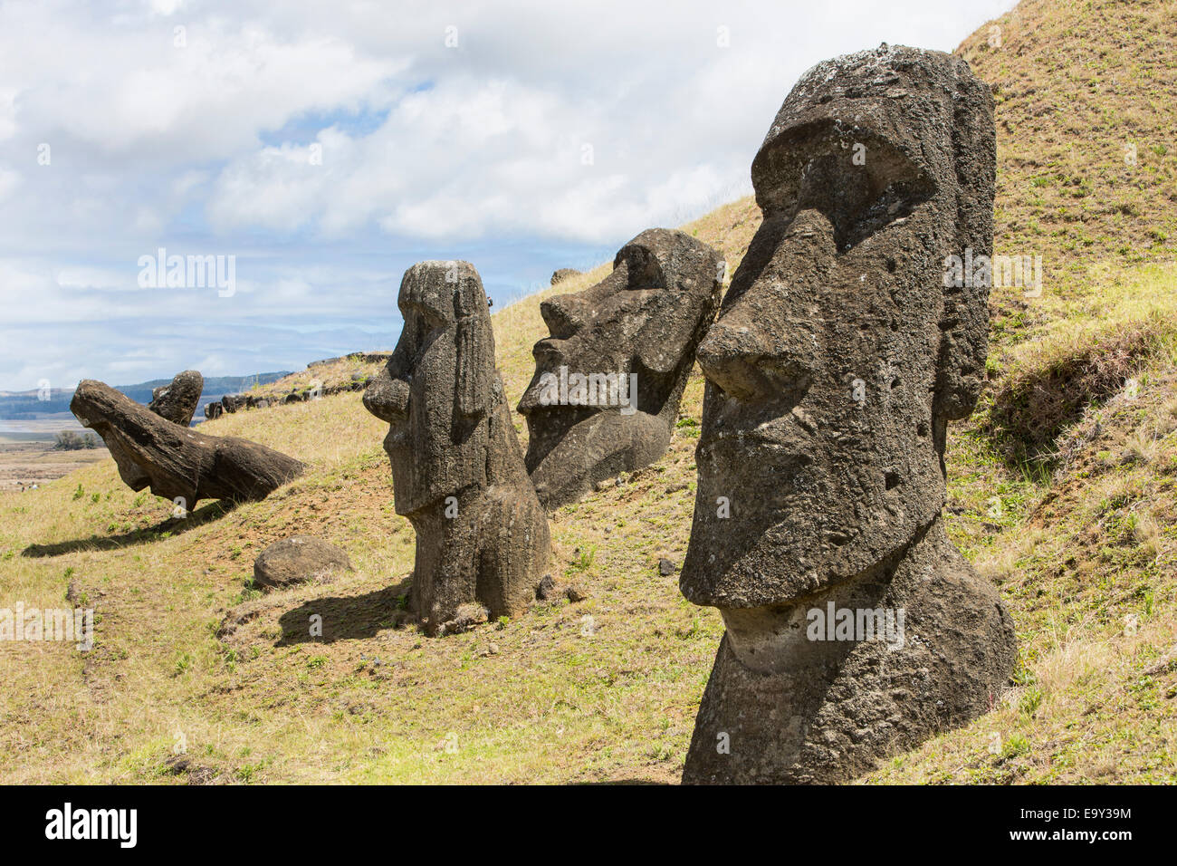 Statues de l'île de pâques Banque de photographies et d’images à haute ...
