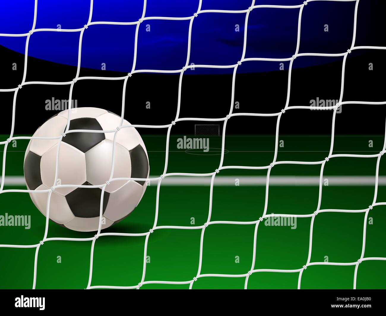 Filet de ballon de football Banque d'images vectorielles - Alamy