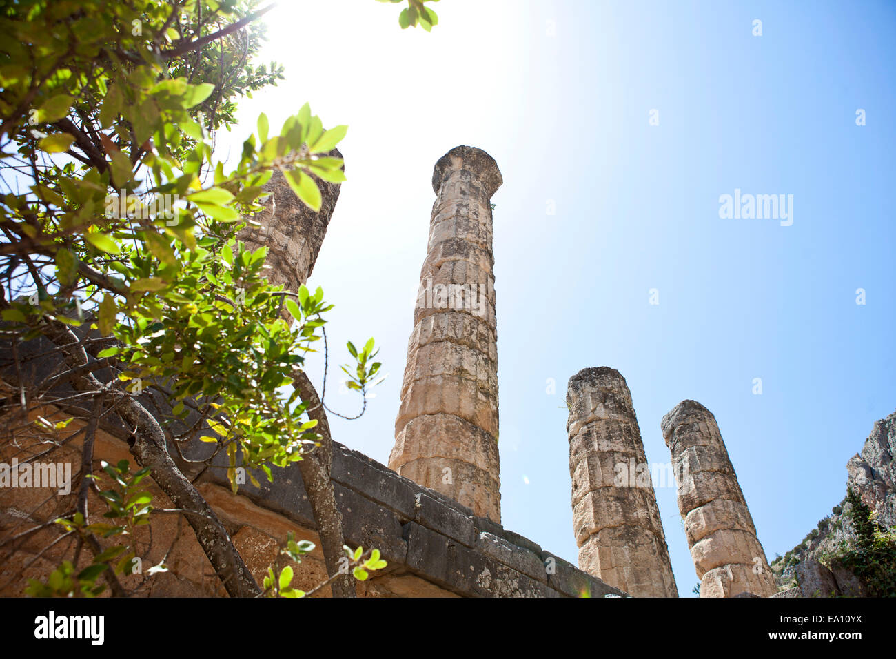 Delphes temple apollon Banque de photographies et d’images à haute résolution - Alamy