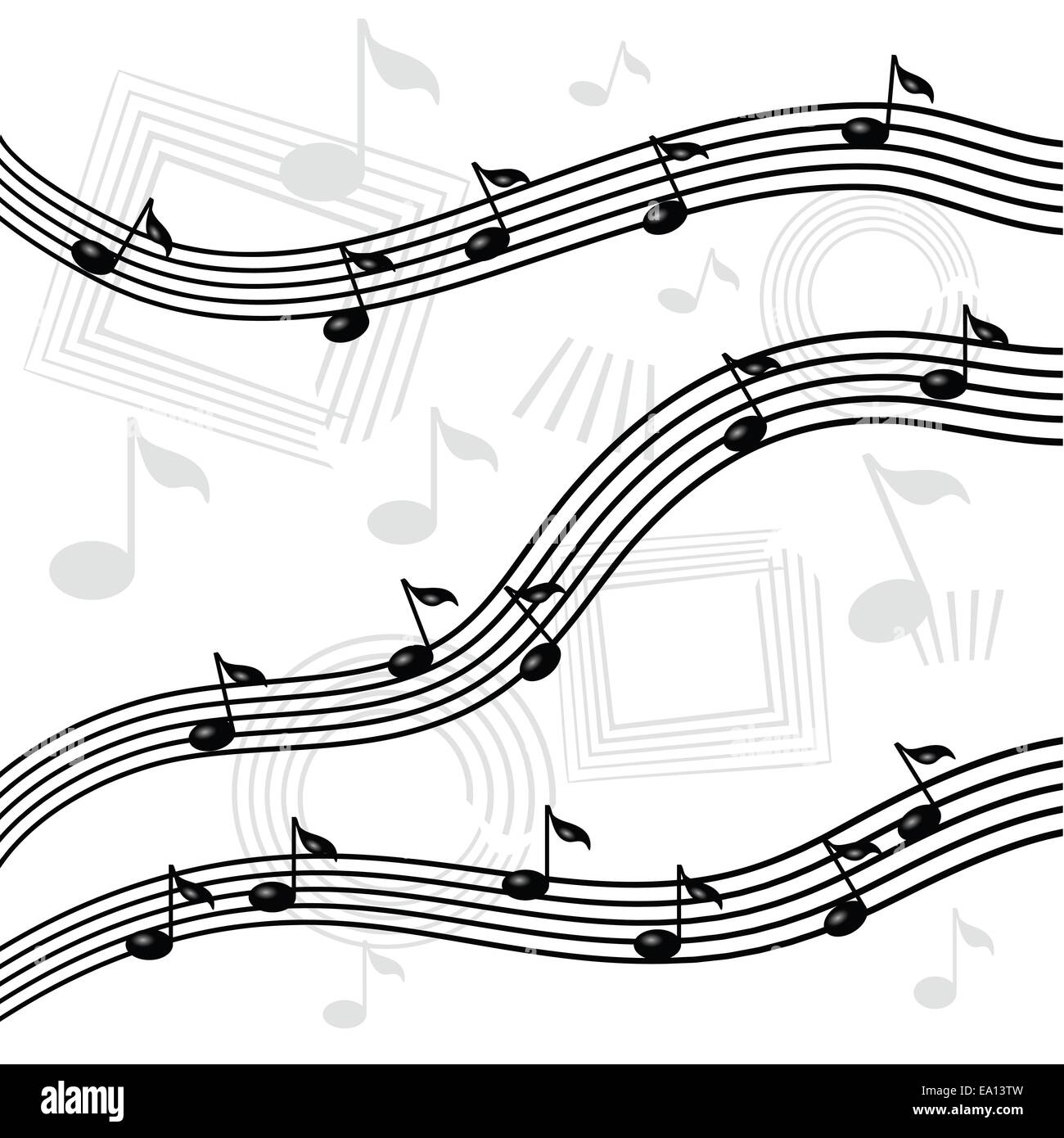 Music notes collection of sheet music Banque de photographies et d ...