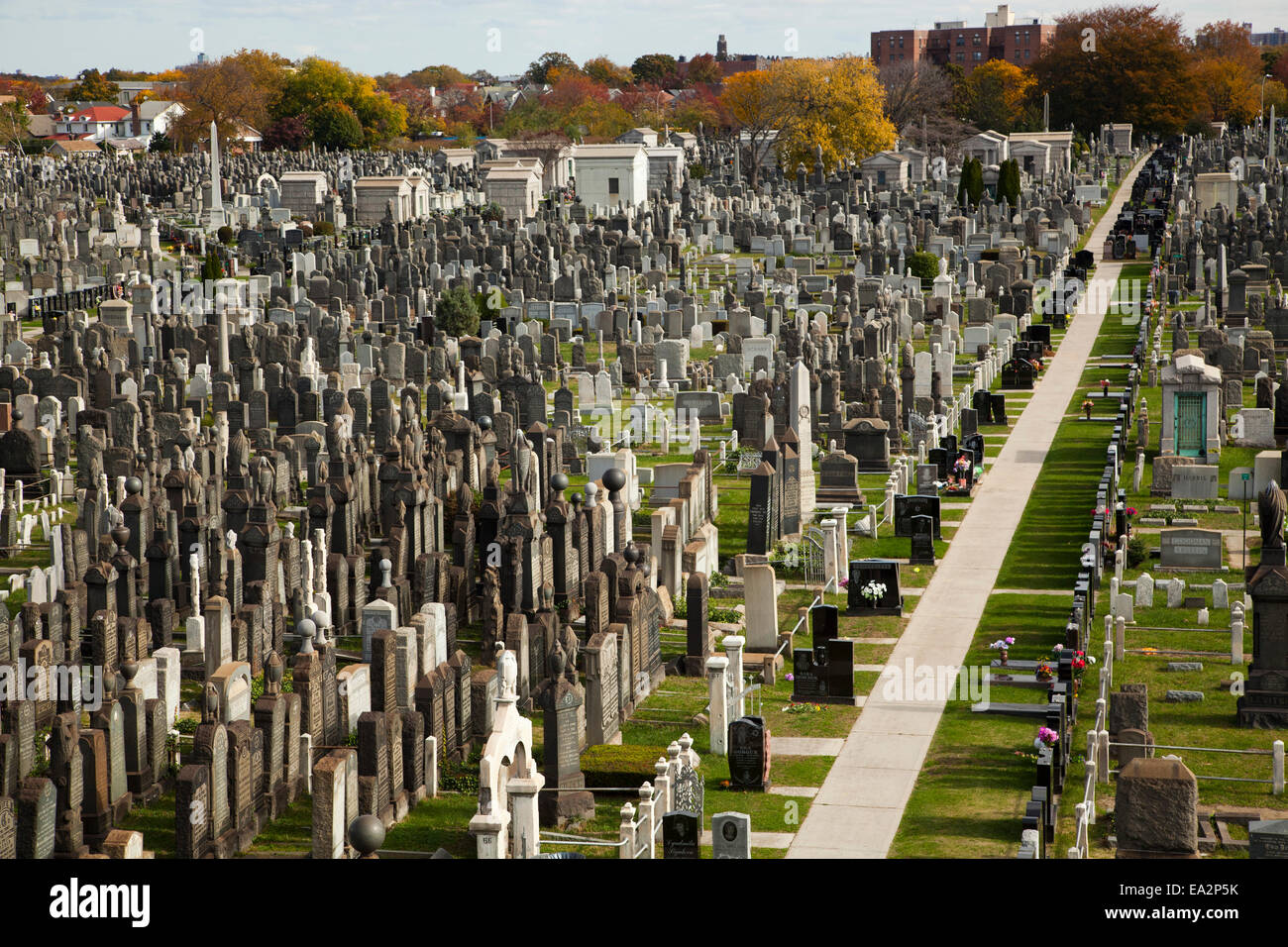 Cimetière de Washington, Brooklyn, New York, États-Unis d'Amérique ...