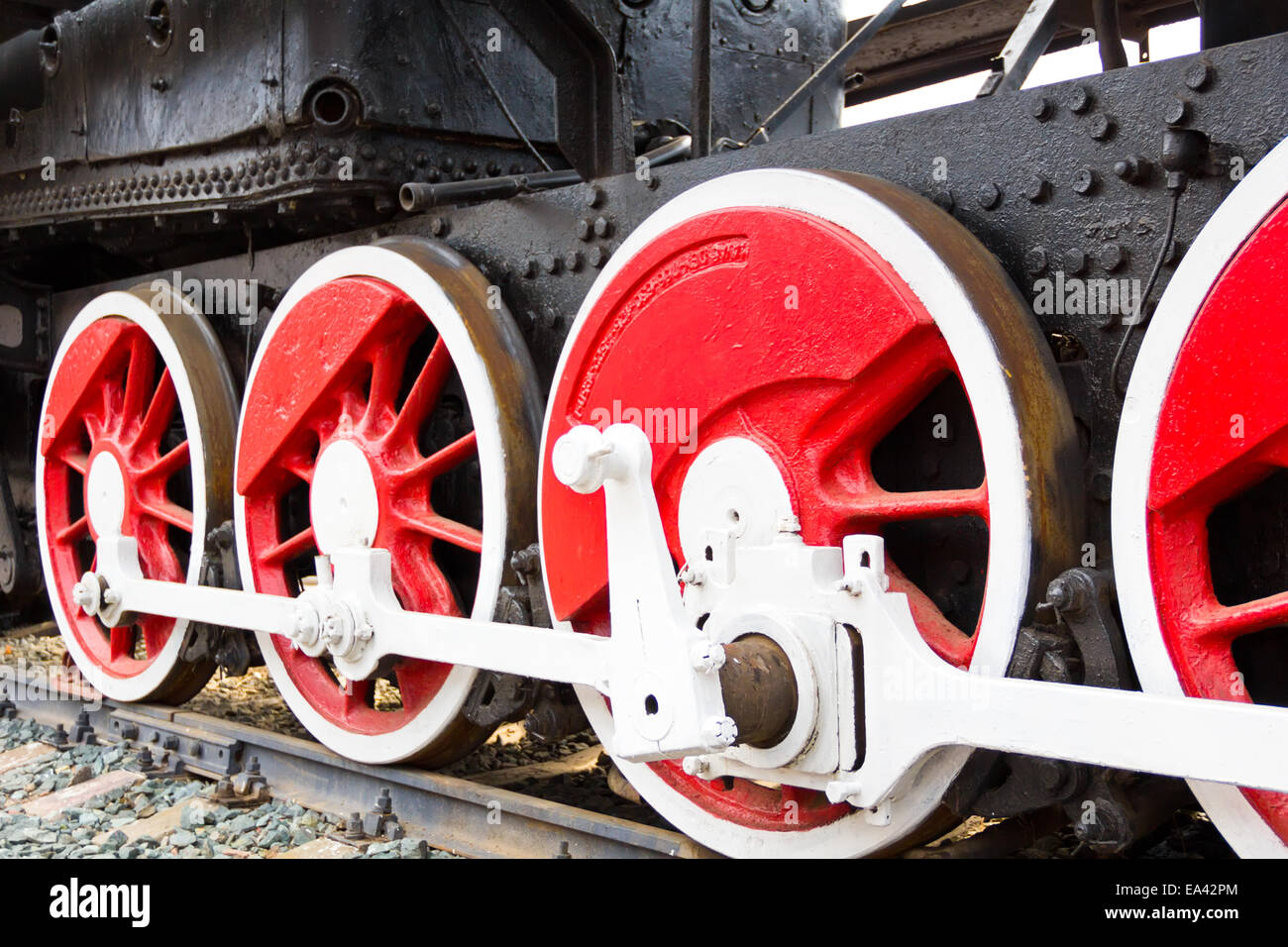 Ancienne roue de train Photo Stock - Alamy