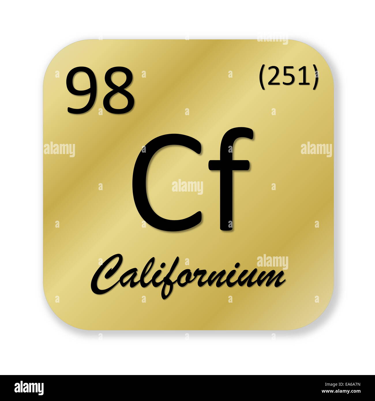 Simbolo del californium Banque de photographies et d’images à haute ...