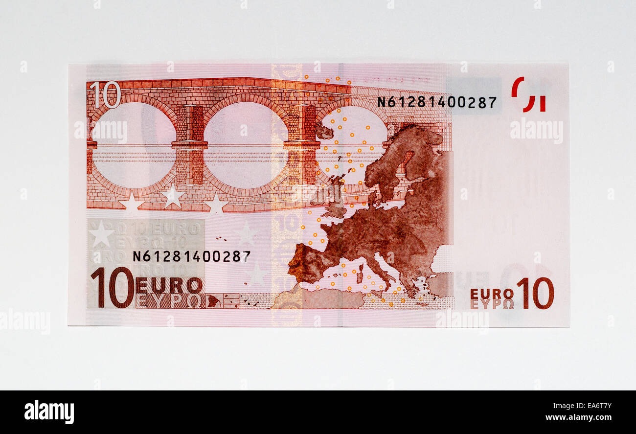 Ten 10 euro bill note Banque de photographies et d’images à haute ...